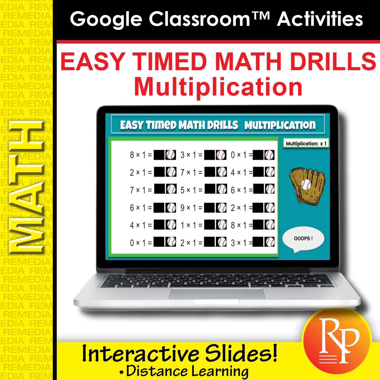 Google Classroom: Easy Timed Math Drills Multiplication