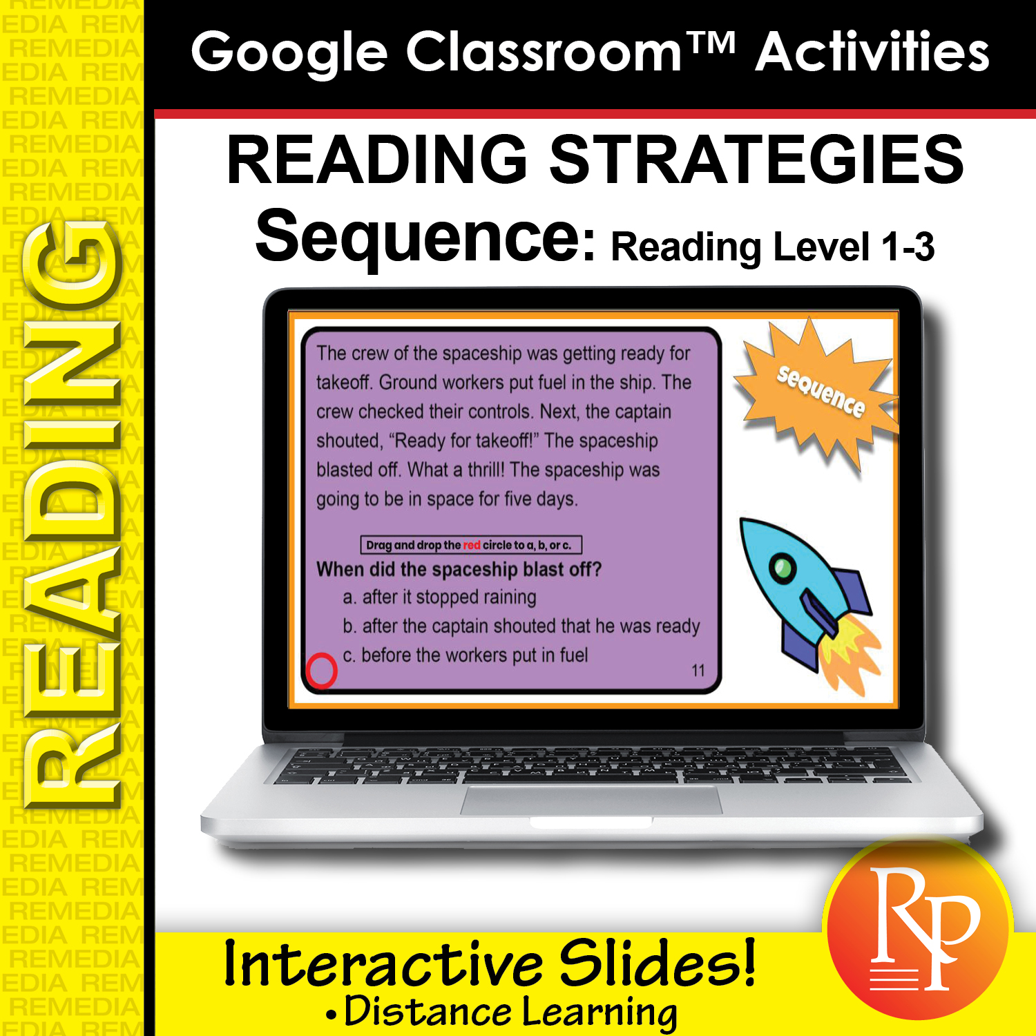 Google Classroom: Detecting Sequence - Reading Strategies | Distance ...