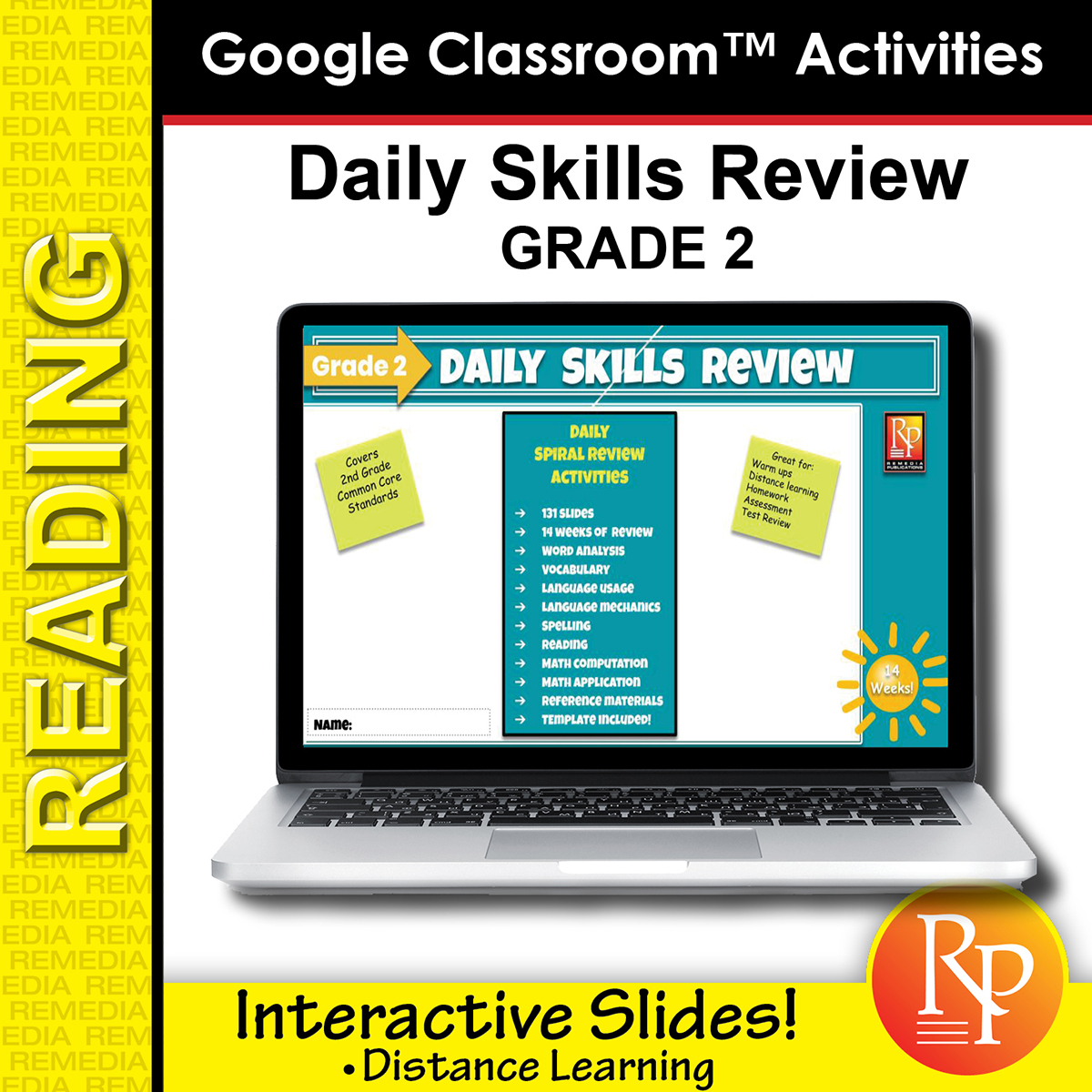 Google Slides: 114 Daily Spiral Review Lessons | Grade 2 | Distance ...