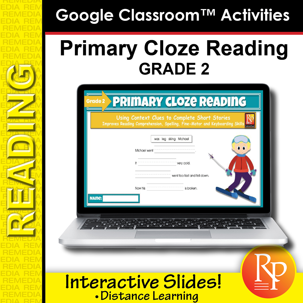 Beginning Cloze Reading Stories & Activities - Grade 2 | GOOGLE SLIDES ...