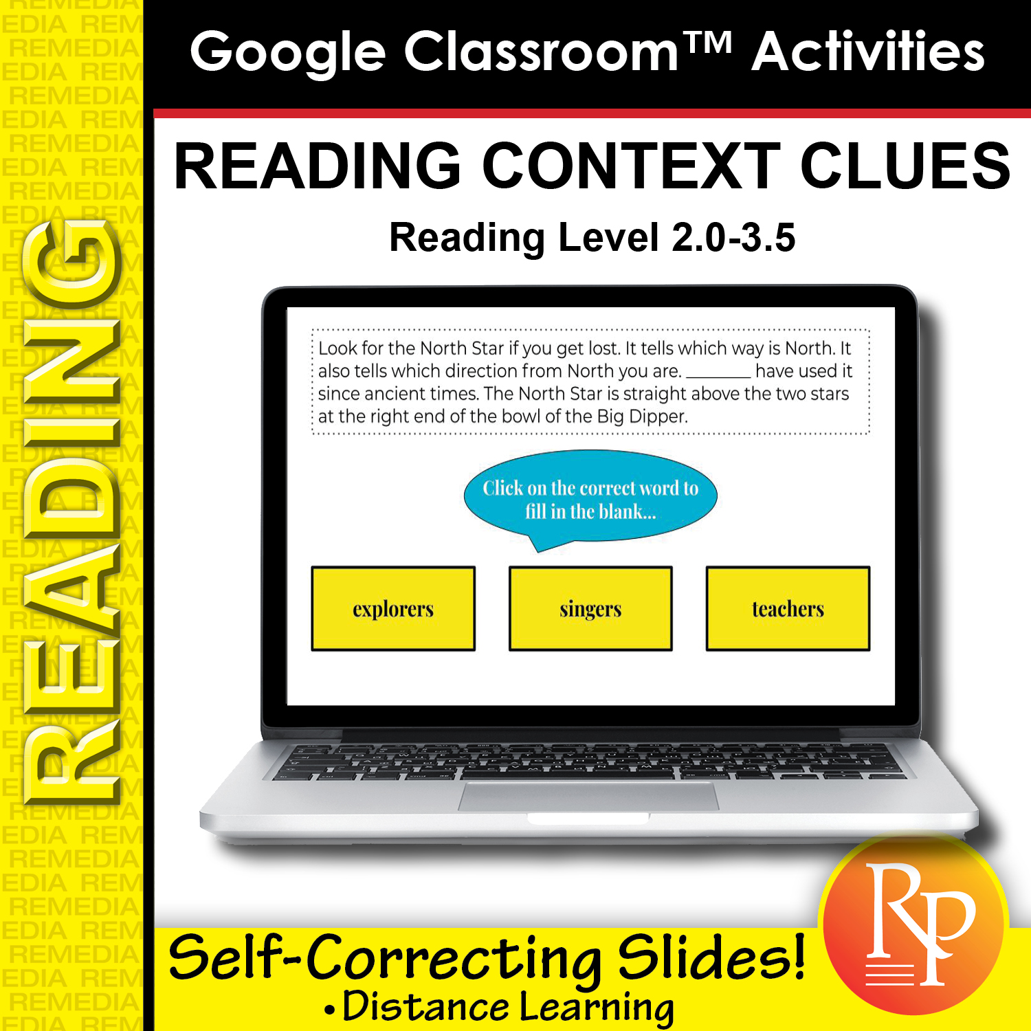 Google Classroom: Context Clues (Interactive Slides)
