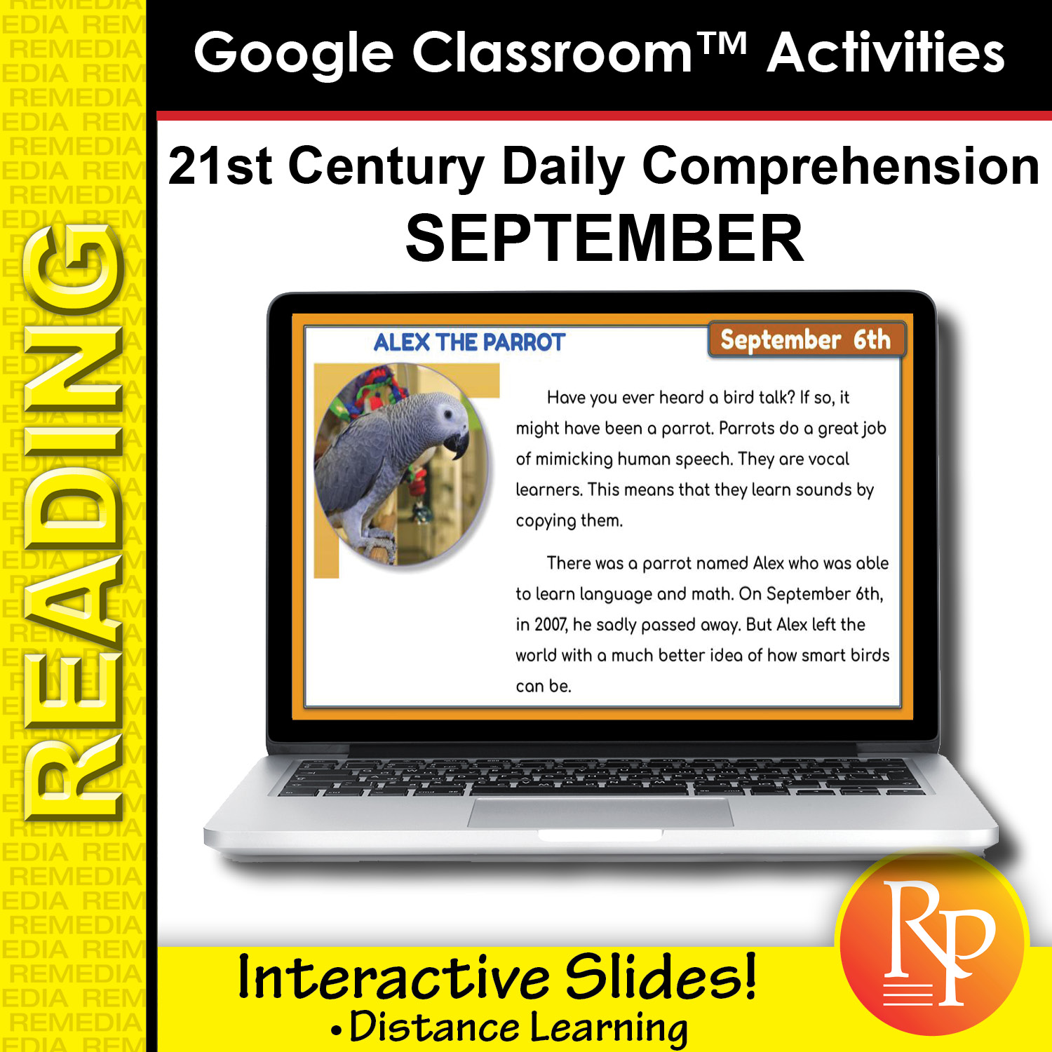 Google Classroom: September Daily Comprehension - 21st Century