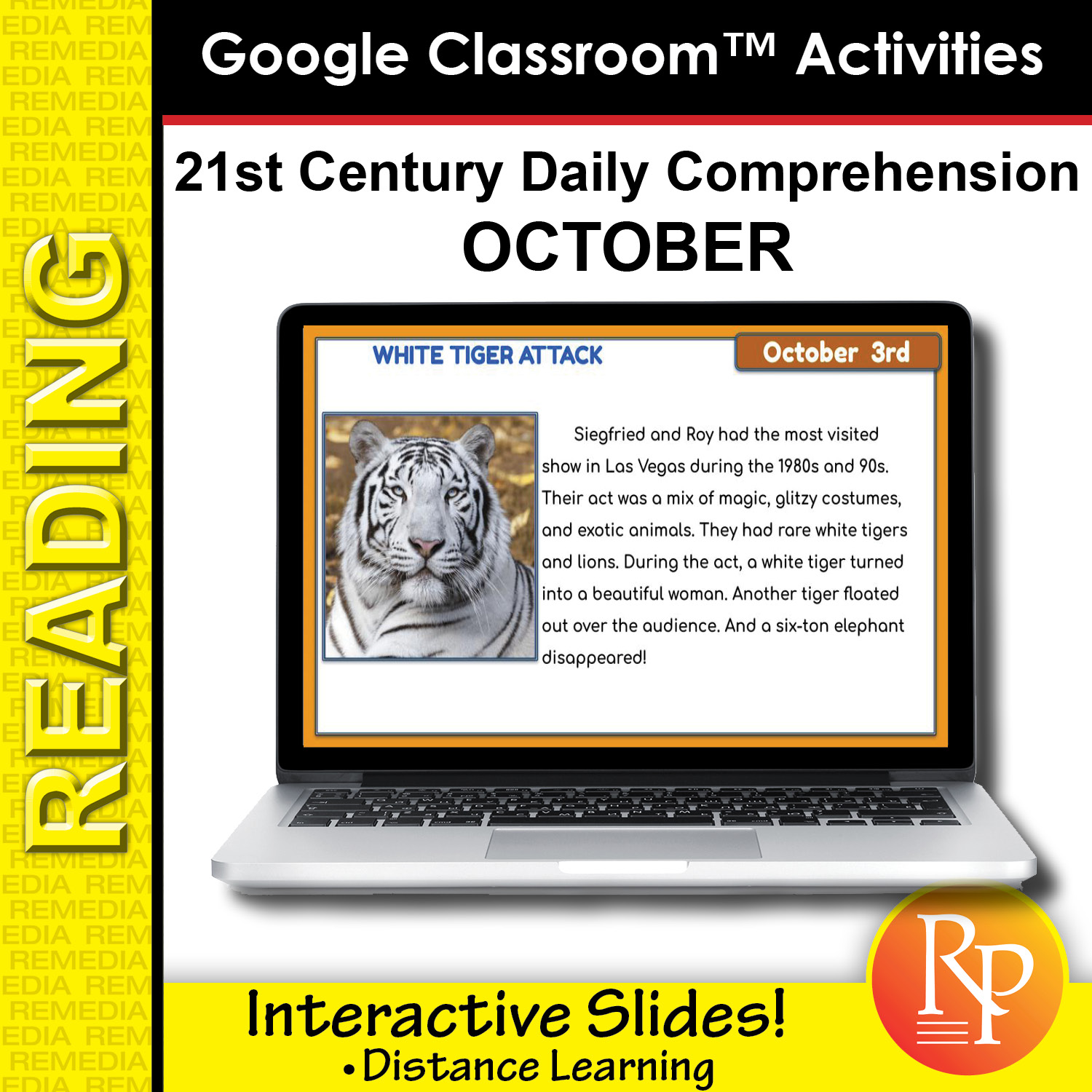 21st Century OCTOBER DAILY COMPREHENSION High Interest Reading Google ...