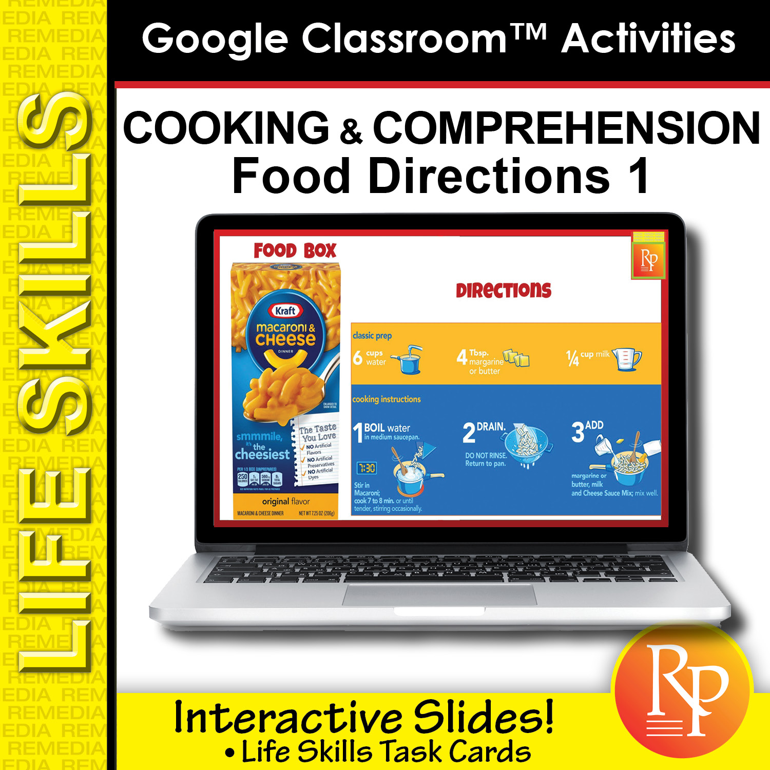 Life Skills COOKING COMPREHENSION: Packaged Foods & Directions 1 Google ...