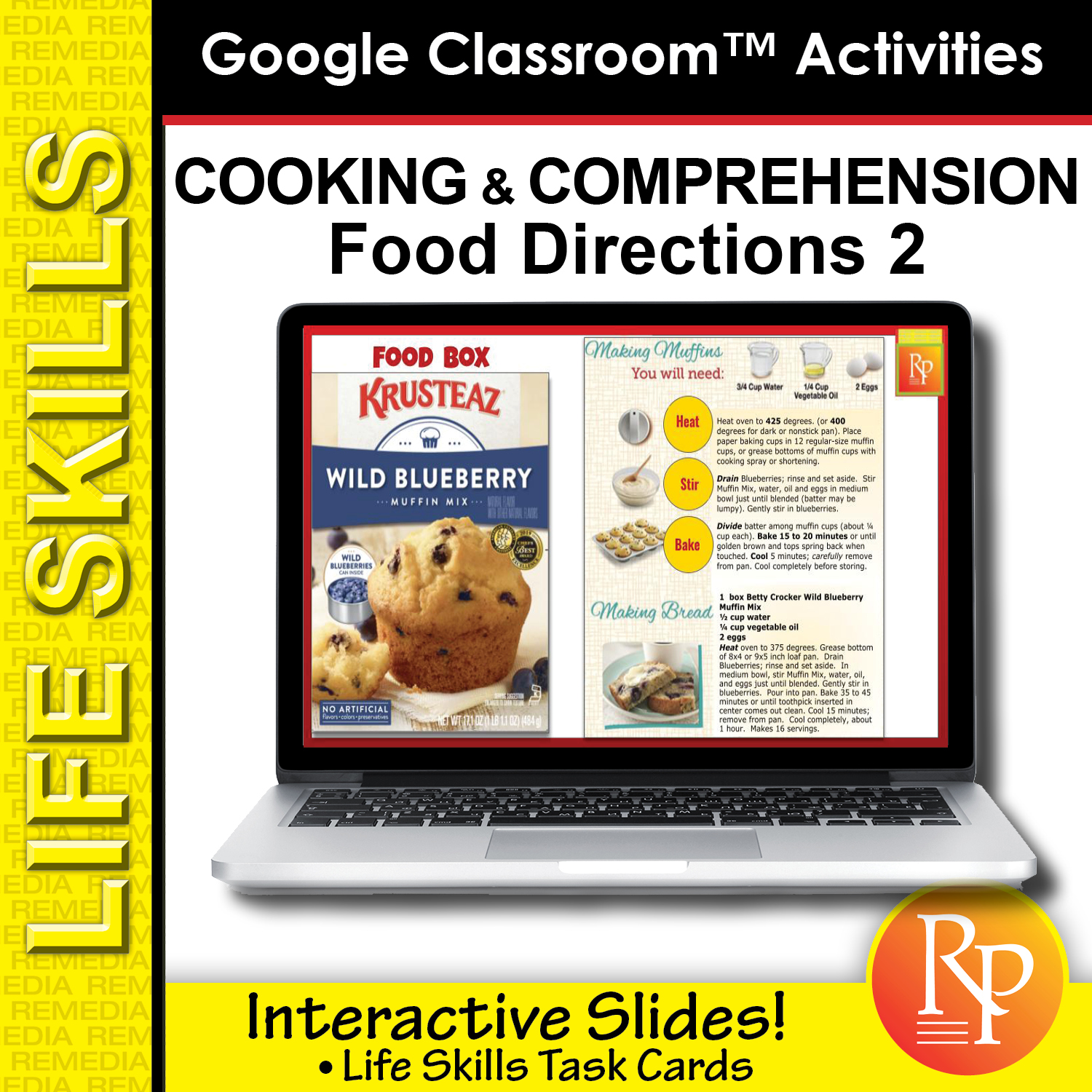 Life Skills COOKING COMPREHENSION Packaged Foods & Directions 2 Google ...