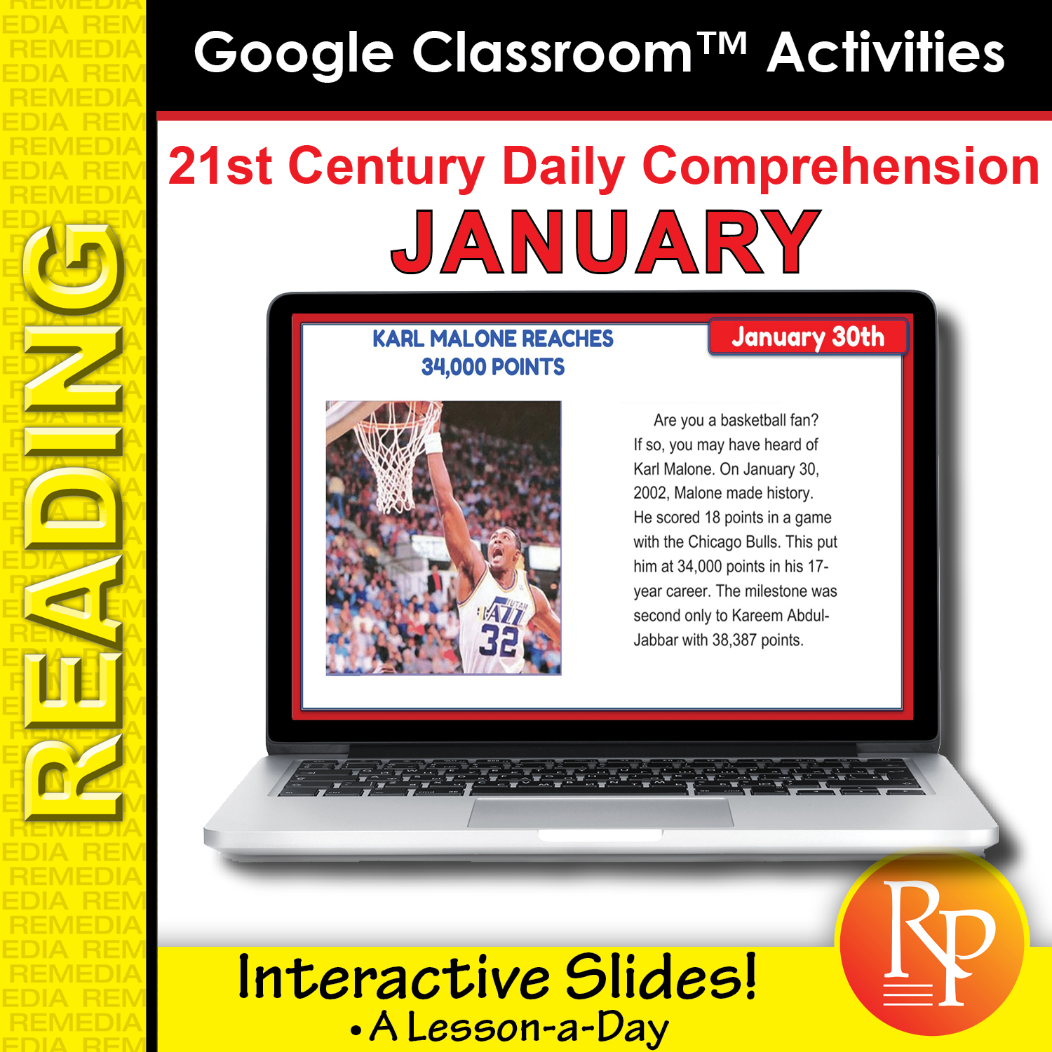 21st Century Daily Comprehension January Google Slides