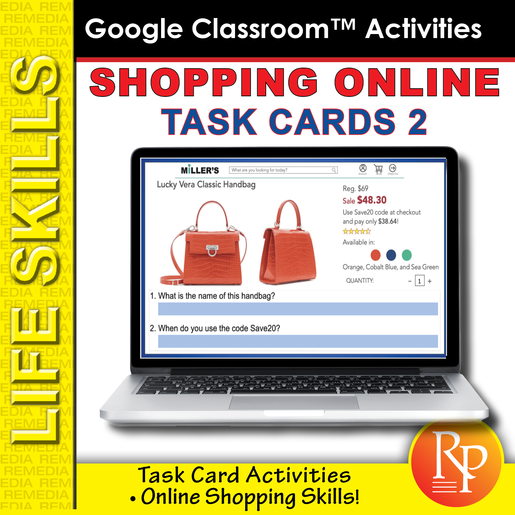 Shopping Online Task Cards 2: Consumer Life Skills | GOOGLE | Reading ...