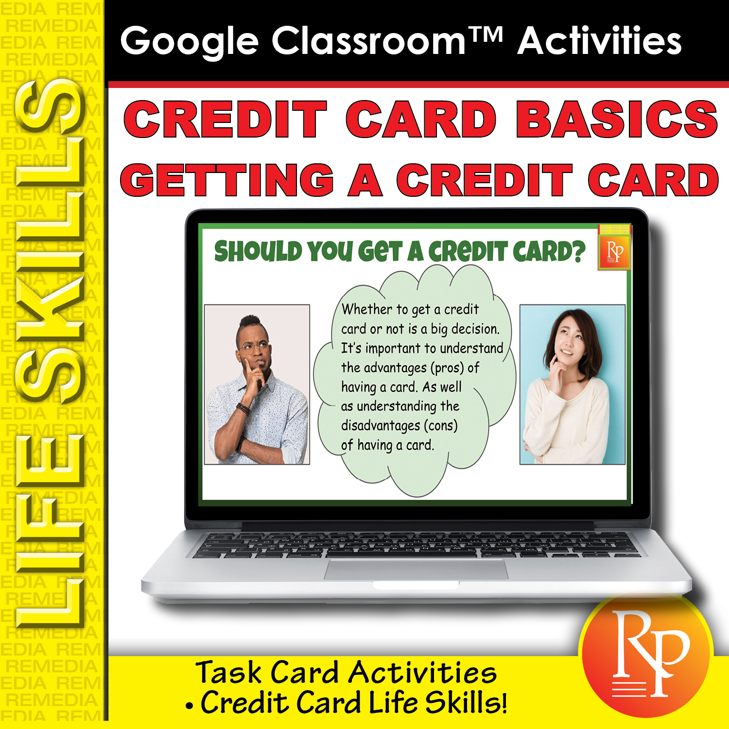 Getting a Credit Card: Life Skills Task Cards | Consumer Skills | GOOGLE