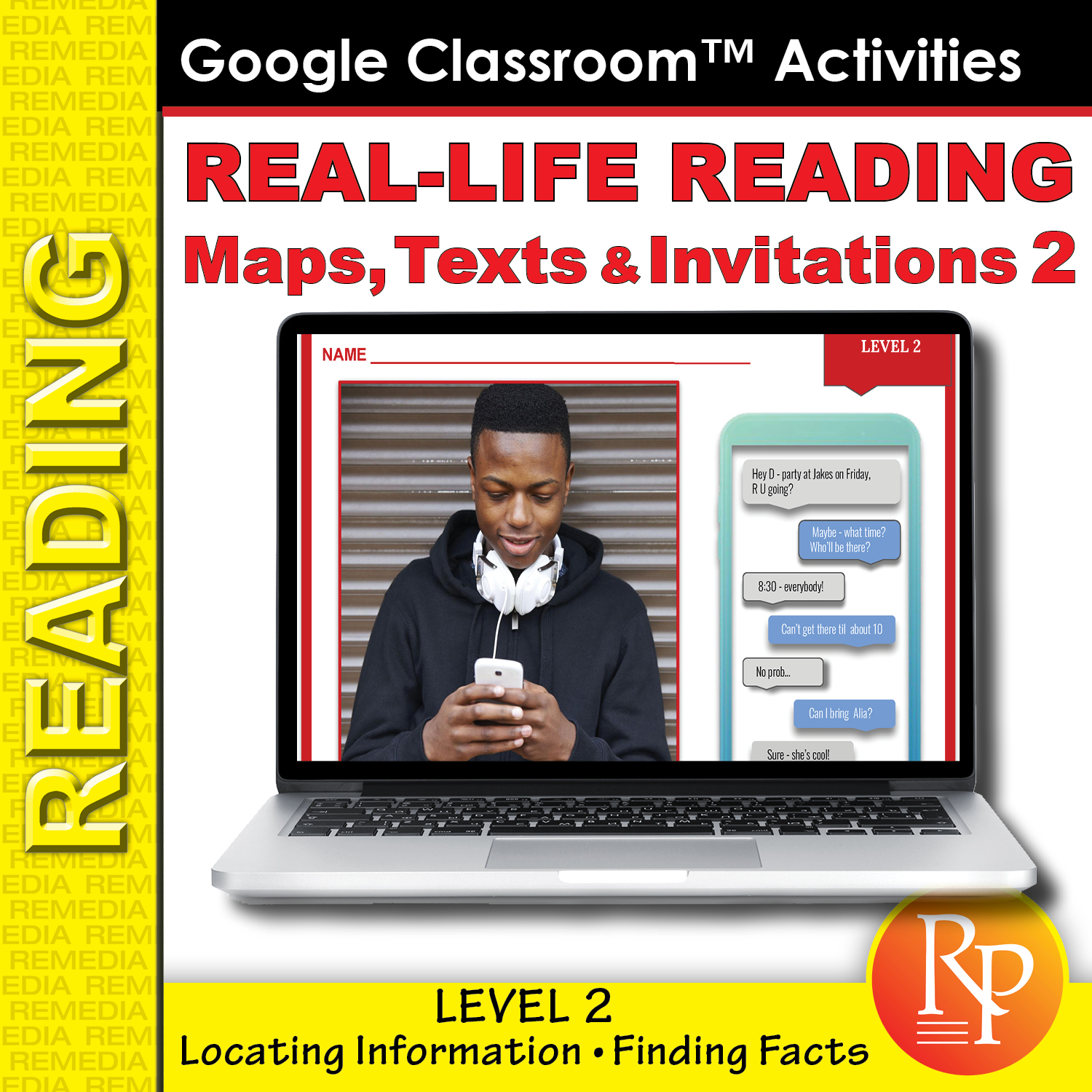 Reading Maps, Texts & Invitations Level 2: Google Slides