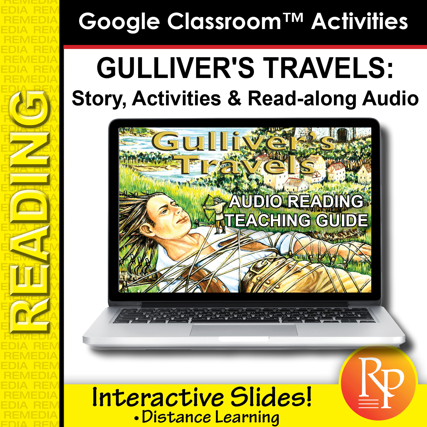 Google Slides "Gulliver's Travels" Abridged Story, Activities & Read ...