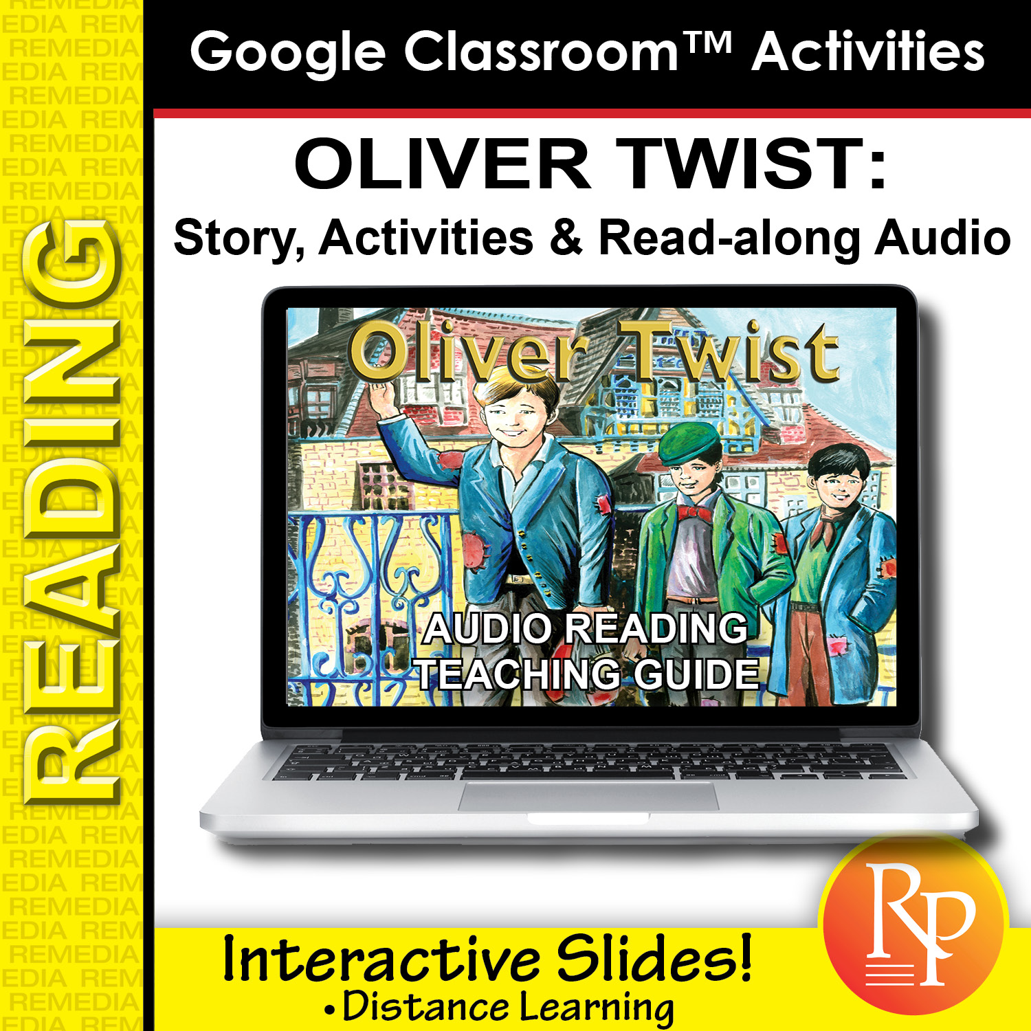 Google Slides: "Oliver Twist" Abridged Story, Activities & Read-along Audio
