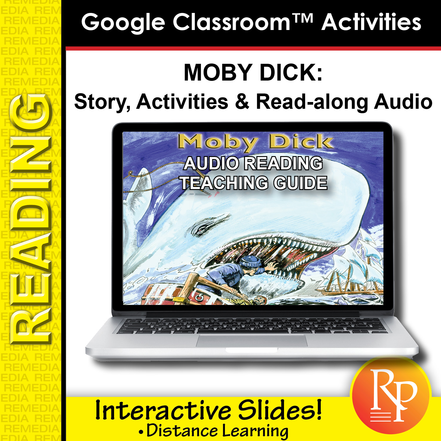 Google Slides: Moby Dick - Abridged Story, Activities & Audio