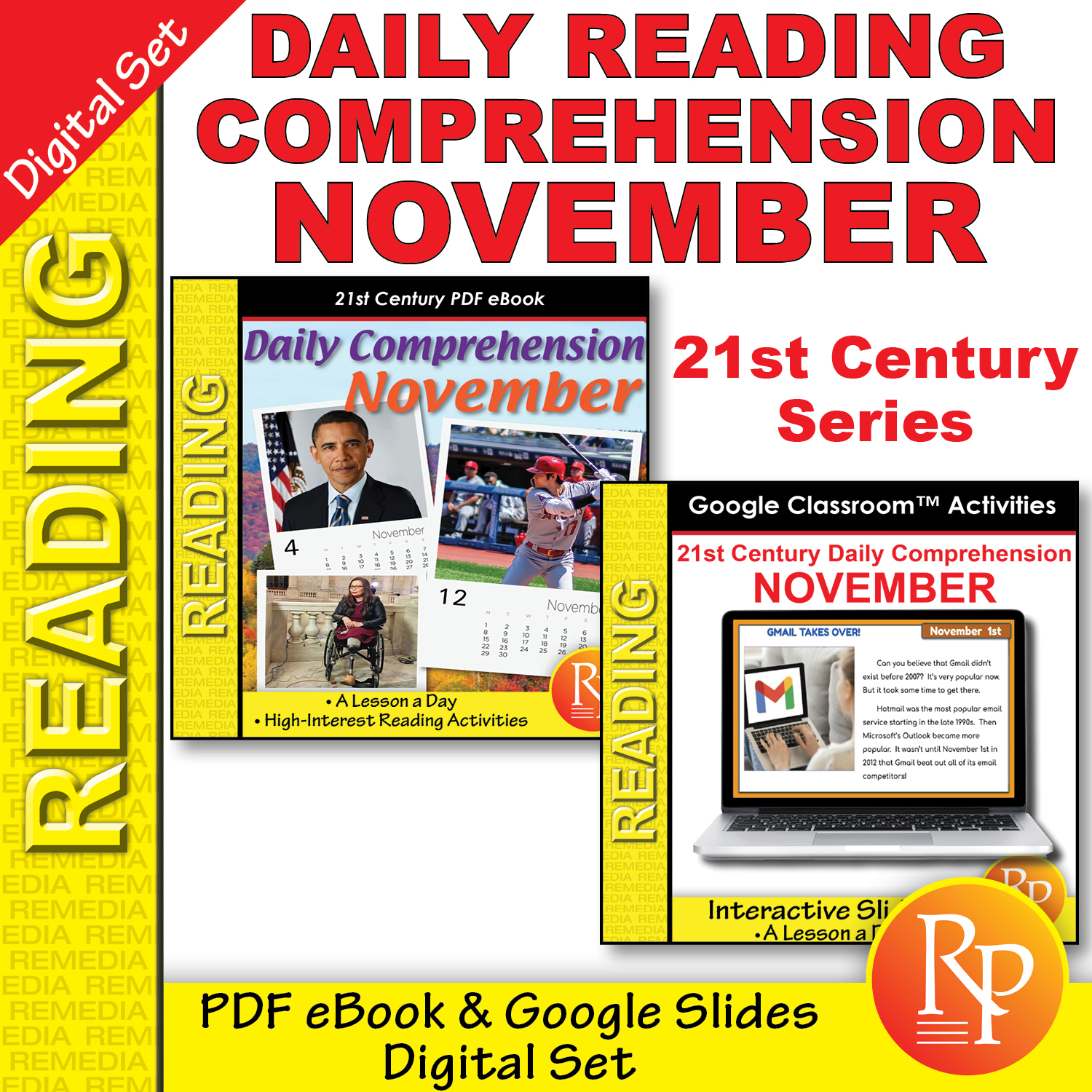 NOVEMBER DAILY READING COMPREHENSION - 21st Century: PDF & Google ...