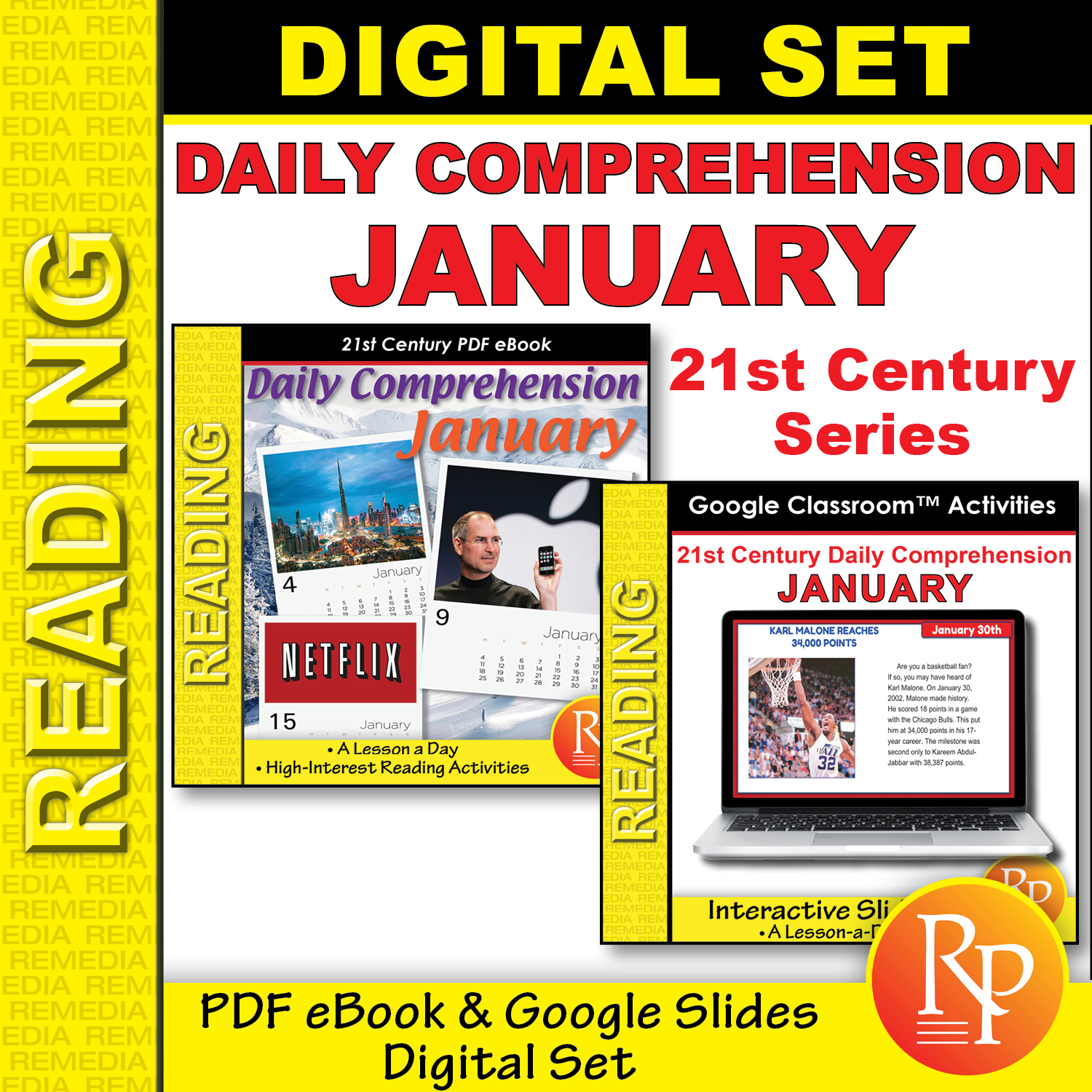 January 21st Century Daily Comprehension Activities: PDF & Google Set