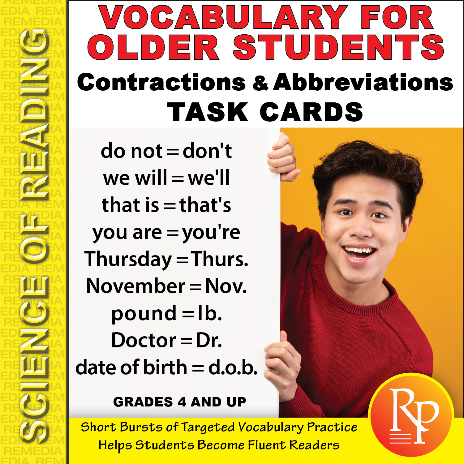 Science of Reading: Vocabulary for Older Students Contractions and ...