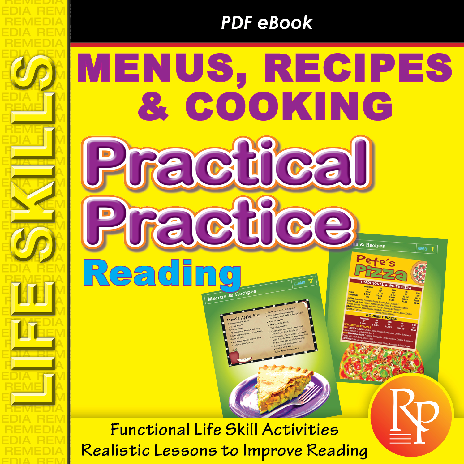 Life Skills Reading: MENUS, RECIPES & COOKING - Visual Comprehension ...