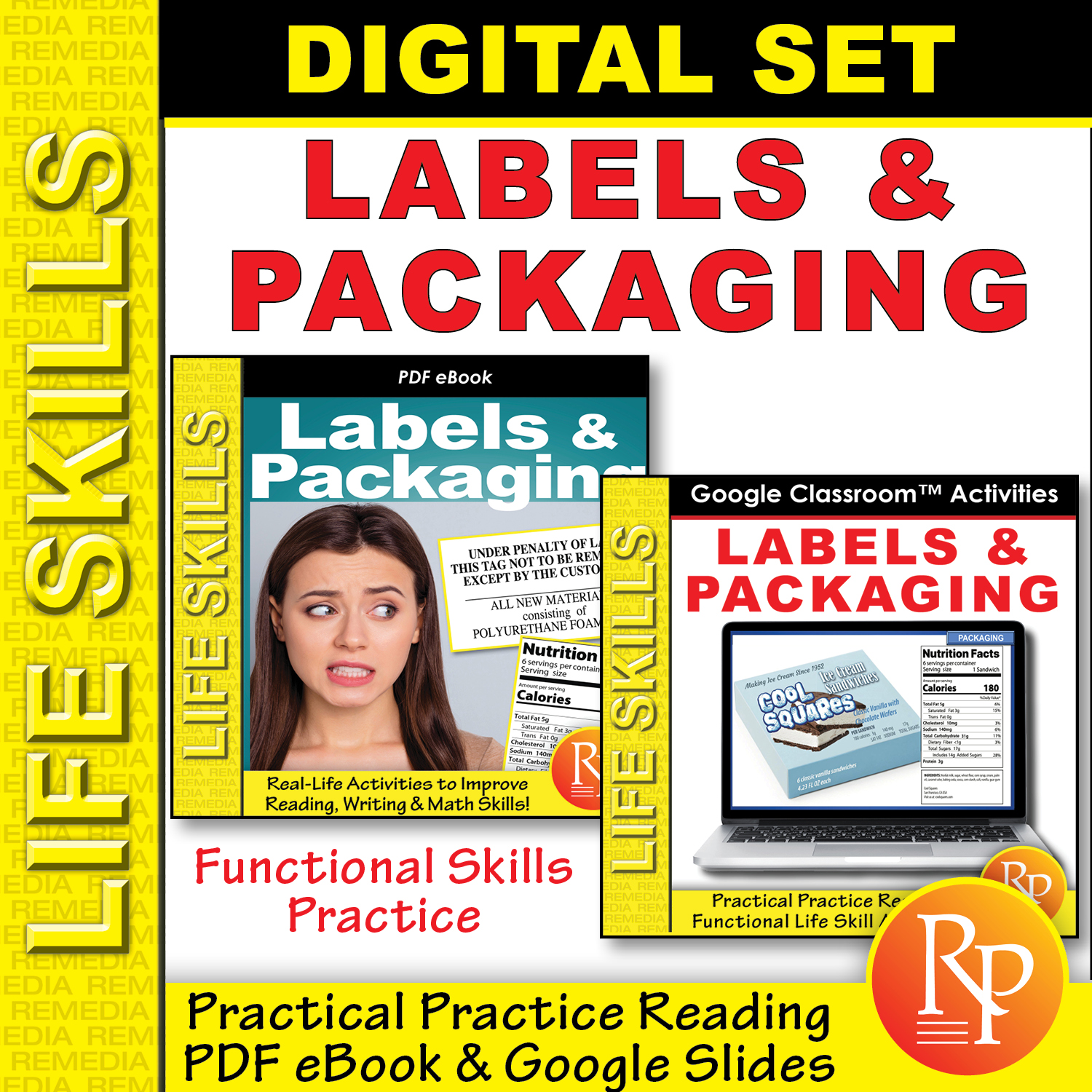 LABELS & PACKAGING Print & Google Set : Practical Practice Reading