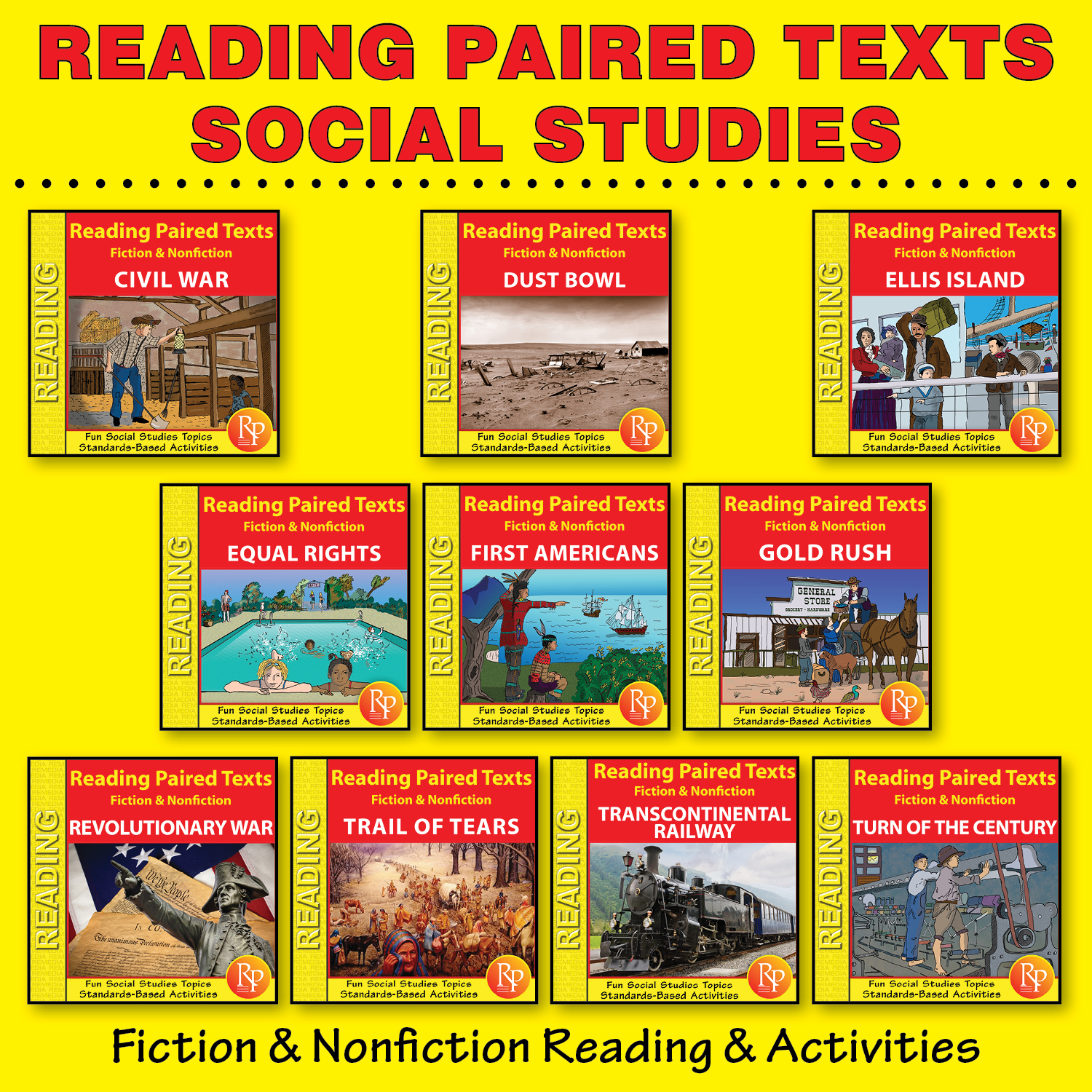 Reading Paired Texts SET - Social Studies - Chapter Slices