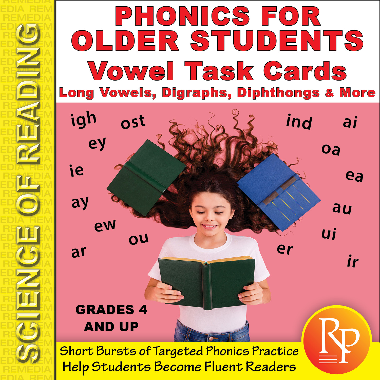 Science Of Reading Phonics for Older Students: Long Vowel Task Cards