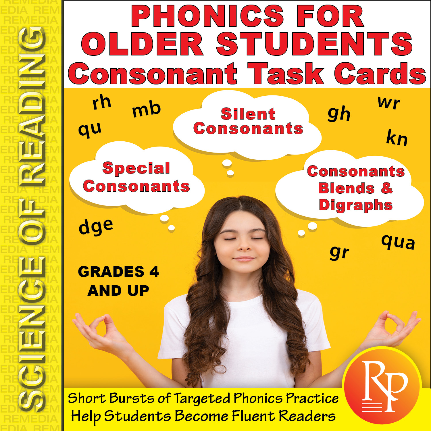 Science of Reading - Phonics for Older Students: Consonant Task Cards