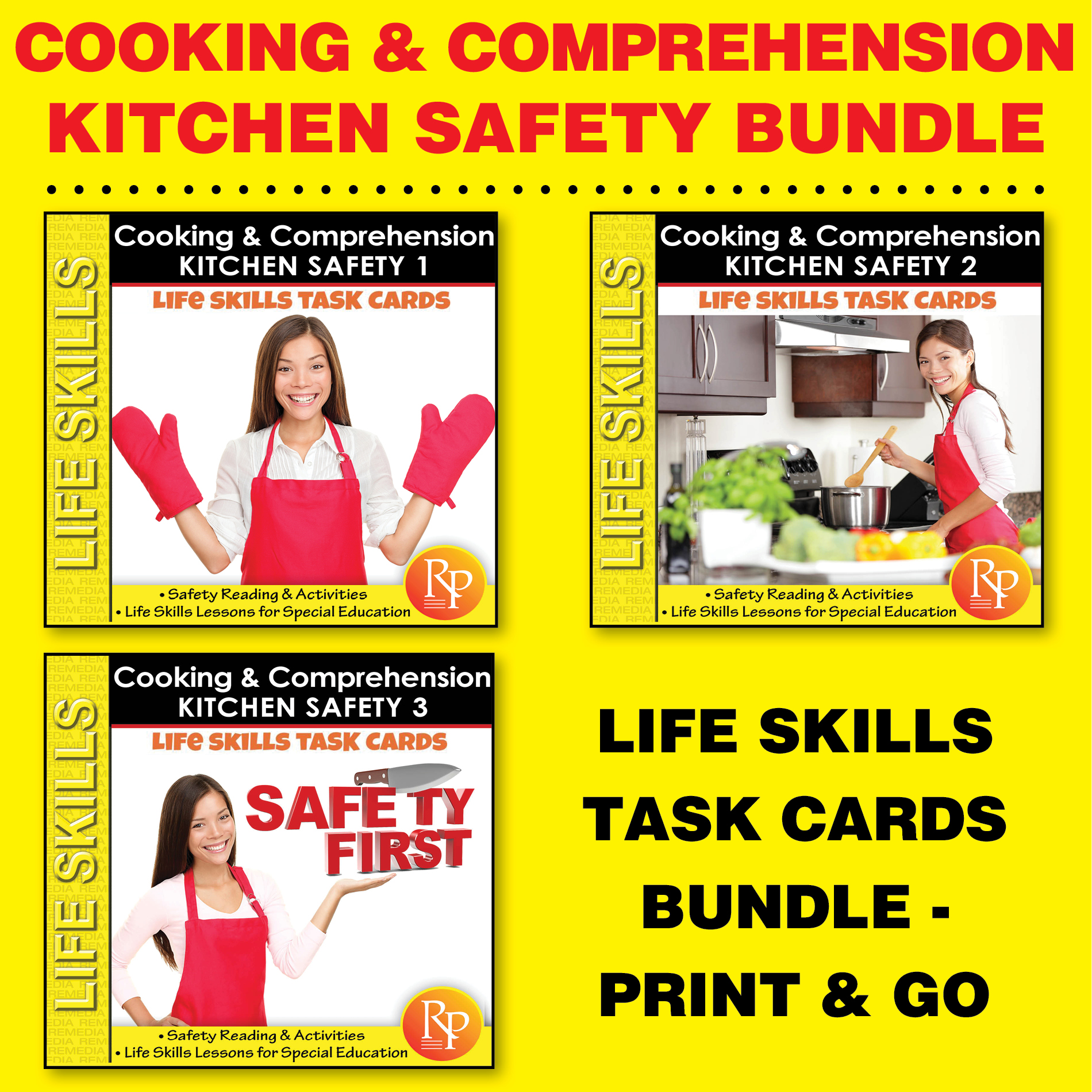 Reading, Comprehension, Google Slides, Cooking, Task Cards, Set