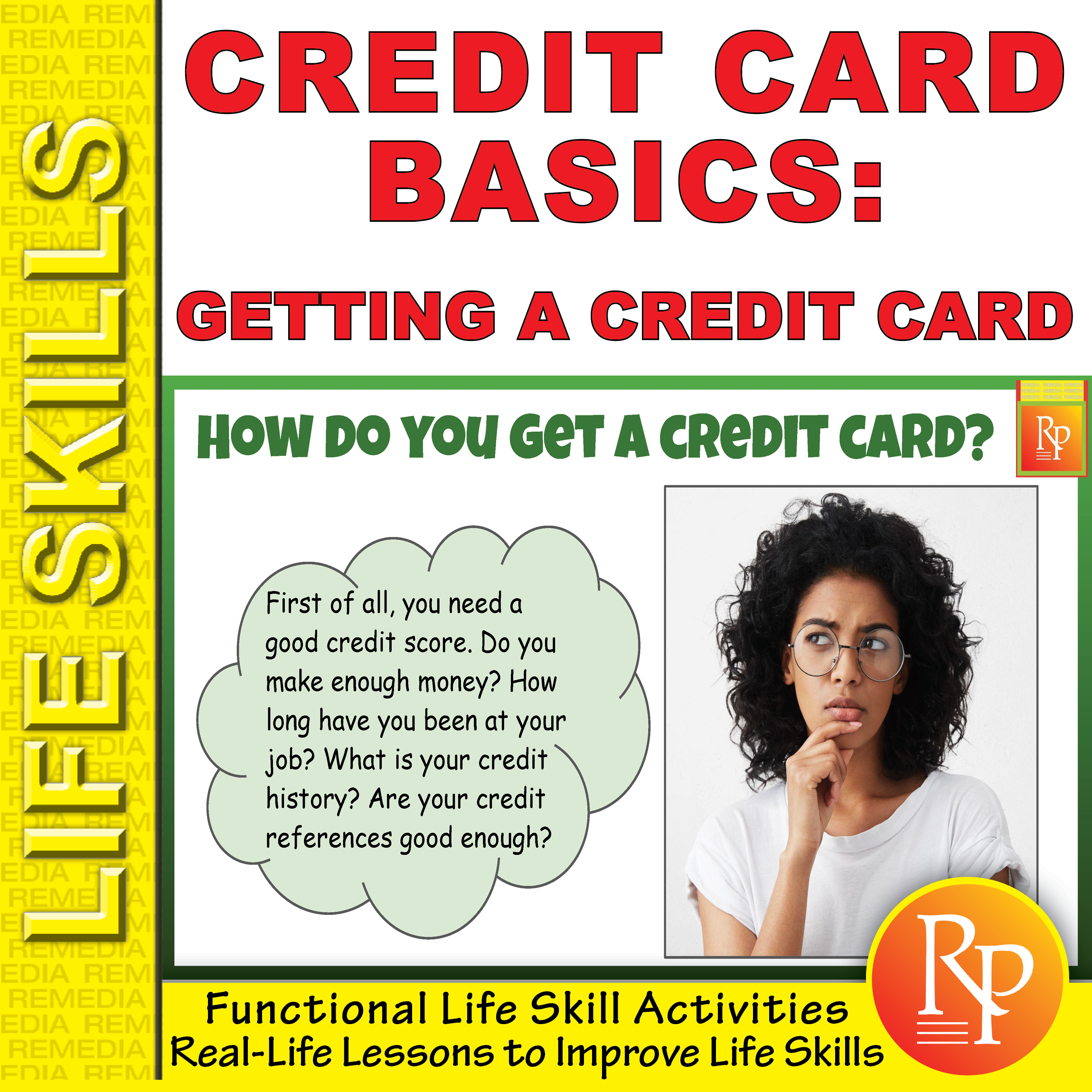 Getting a Credit Card: Life Skills Task Cards | Consumer Skills ...