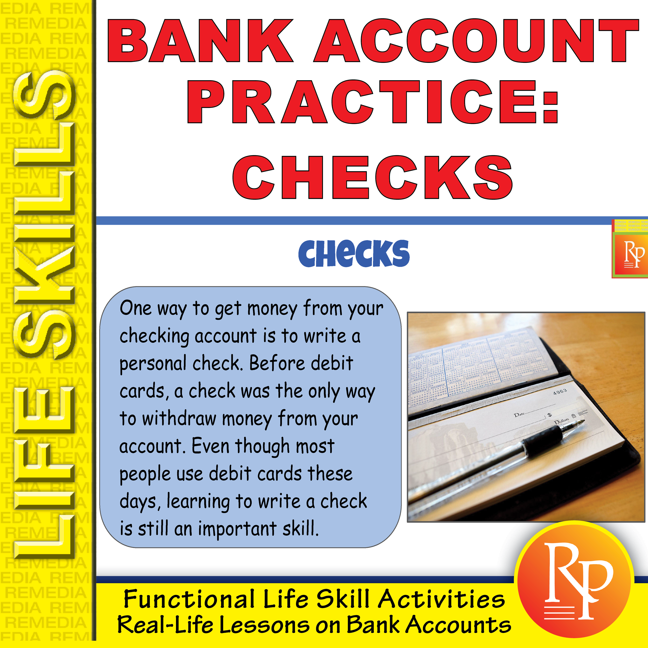Bank Account Practice - Checks - Task Cards