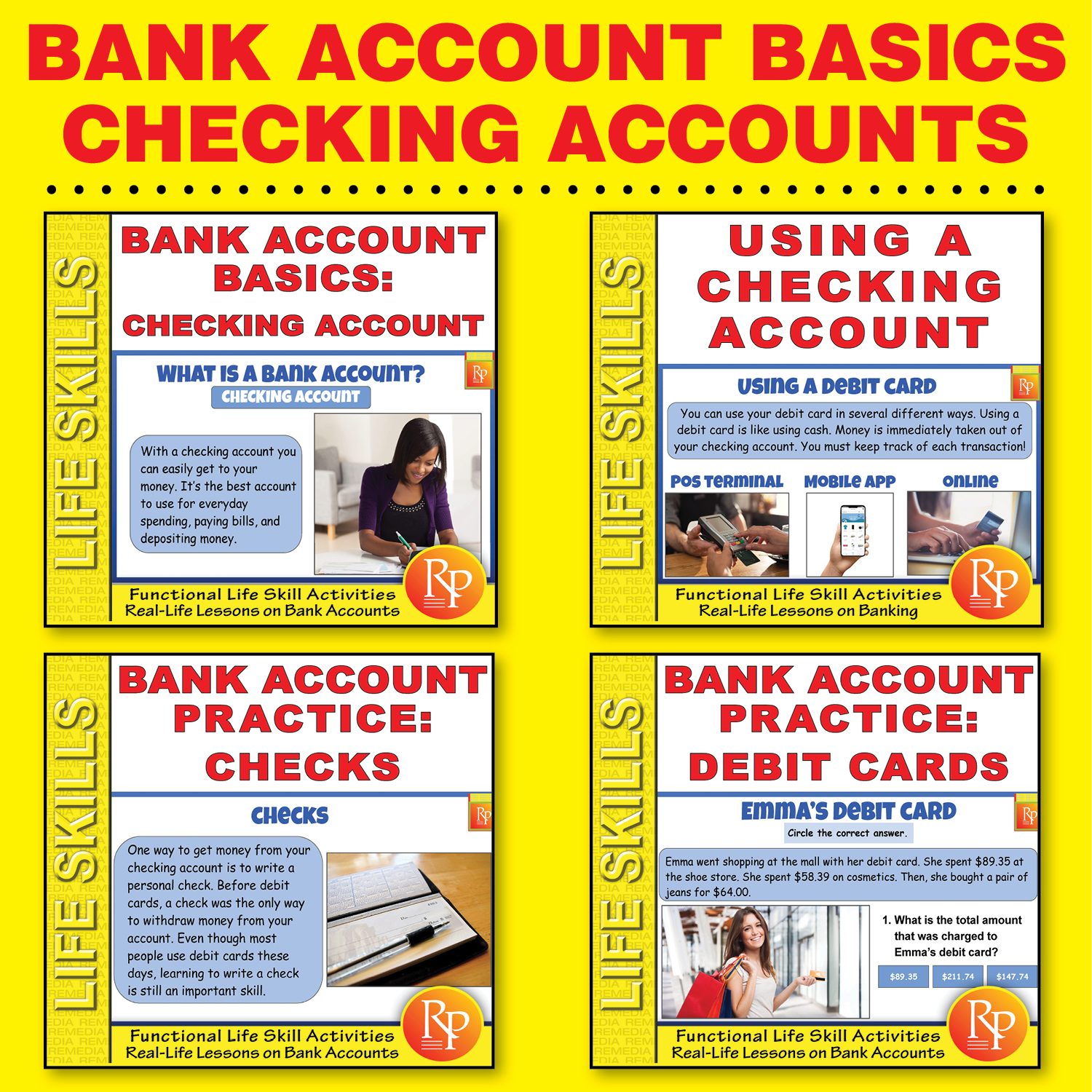 Bank Account Basics SET: Checking Account - Debit & Credit Card Activities