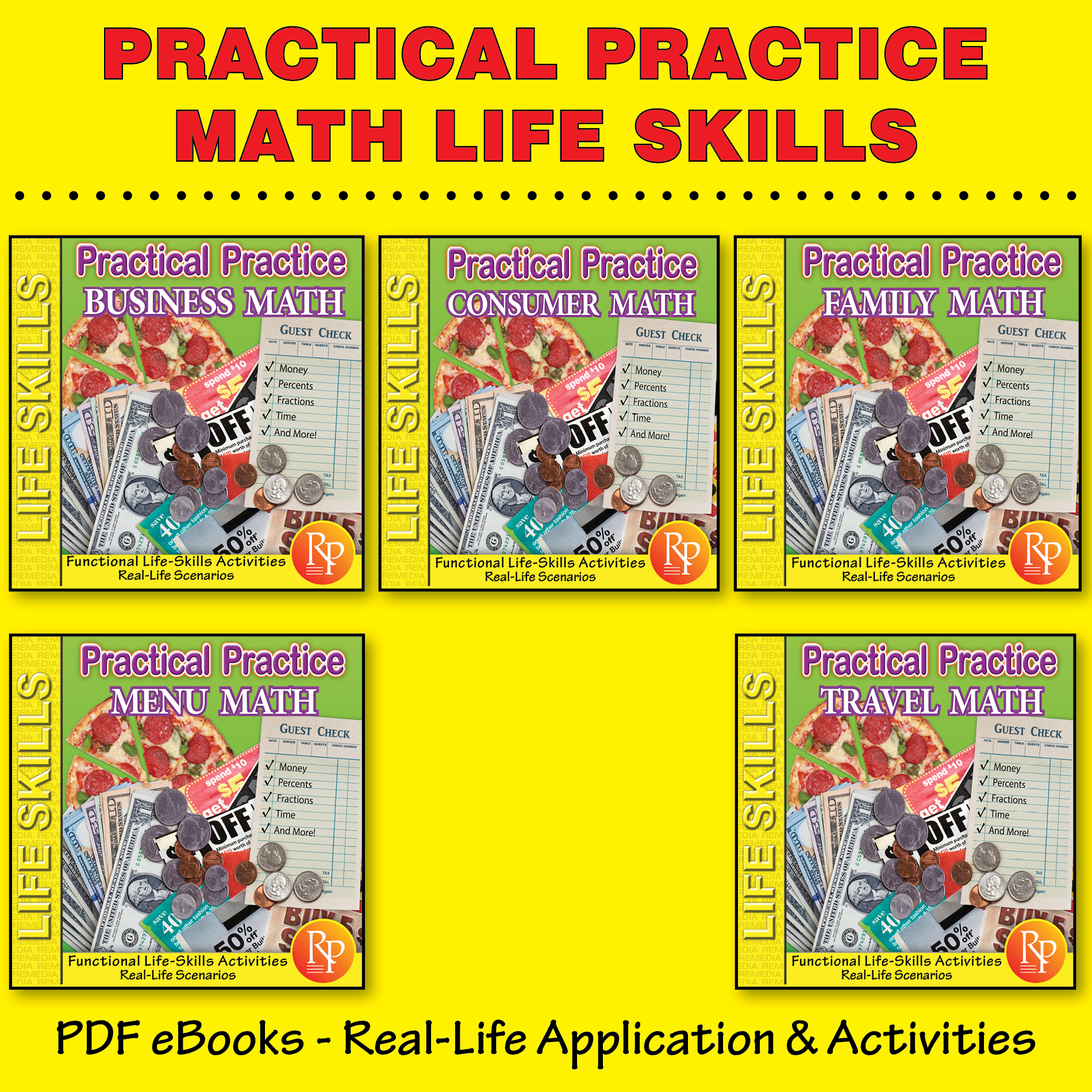 Practical Practice SET - Math Life Skills - Chapter Slices