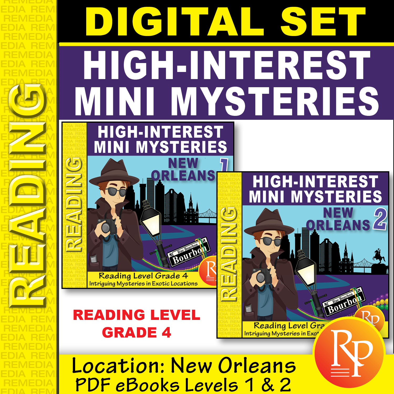 High-Interest Mini Mysteries: New Orleans - Levels 1 & 2 Set