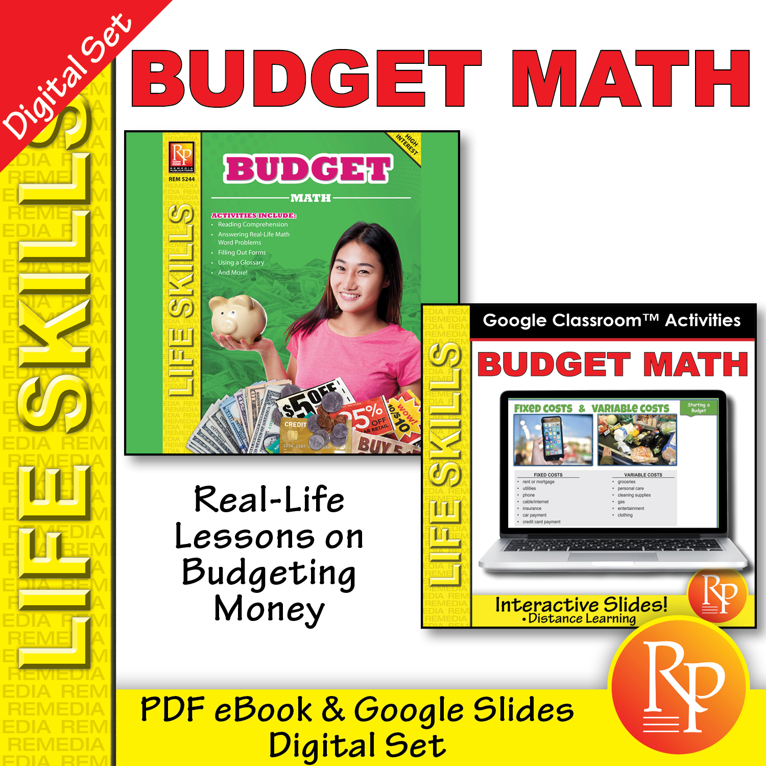 LIFE SKILLS - Budget Math BUNDLE: PDF Google - Shopping - Independent ...