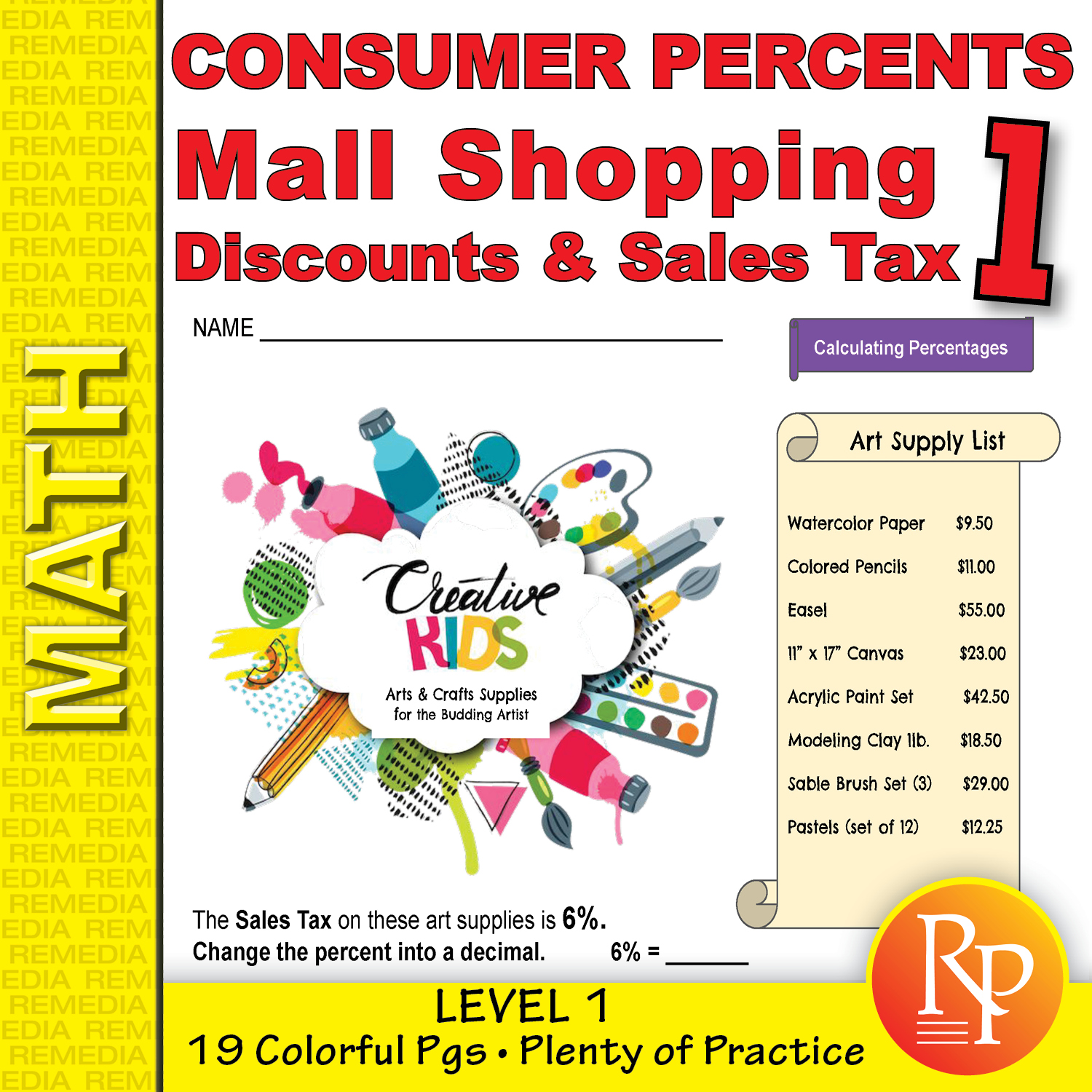 Math, Mall Shopping, Consumer, Percents, Sales Tax, discounts, money ...