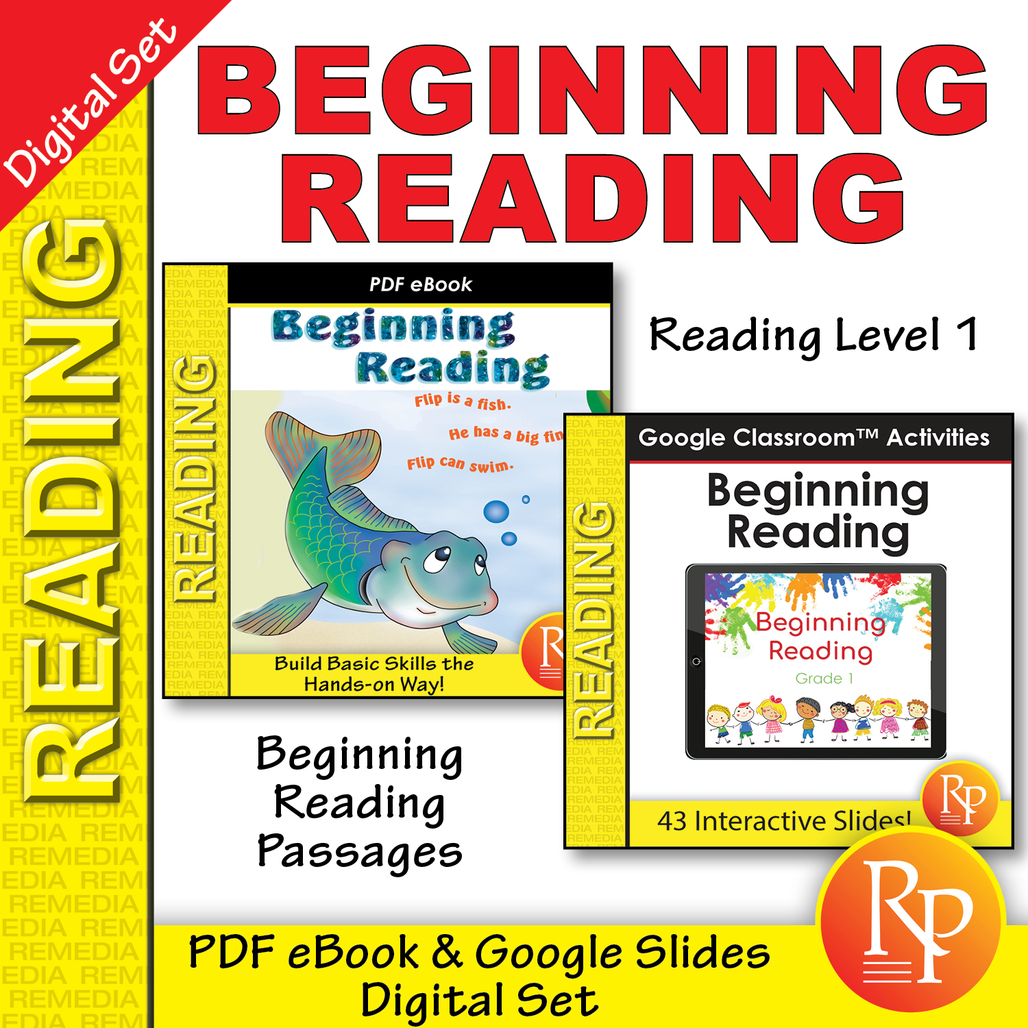 Beginning Reading PDF & Google SET: Grade 1 Comprehension Activities