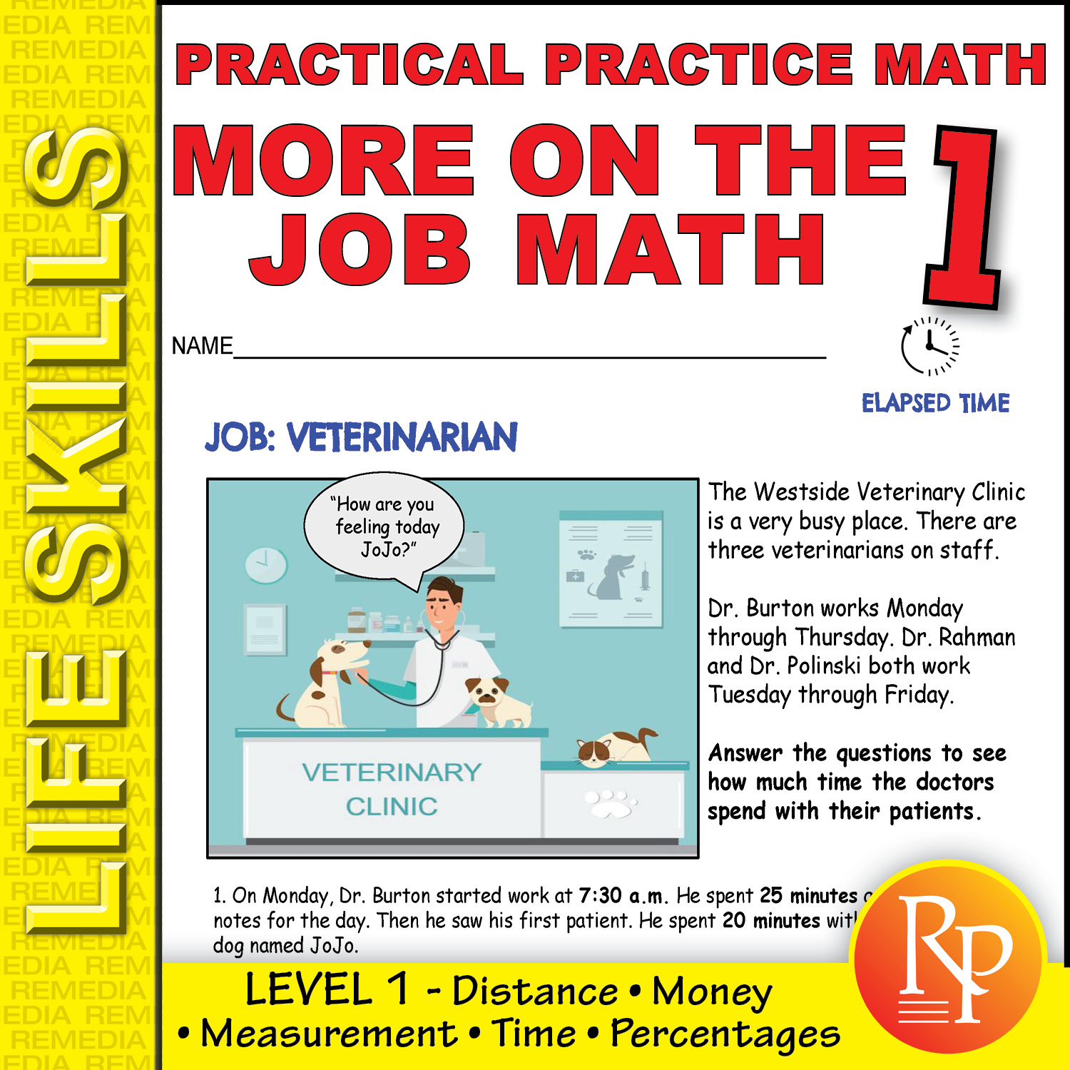 Math, Life Skills, Time, Measurement, Percentages, Money