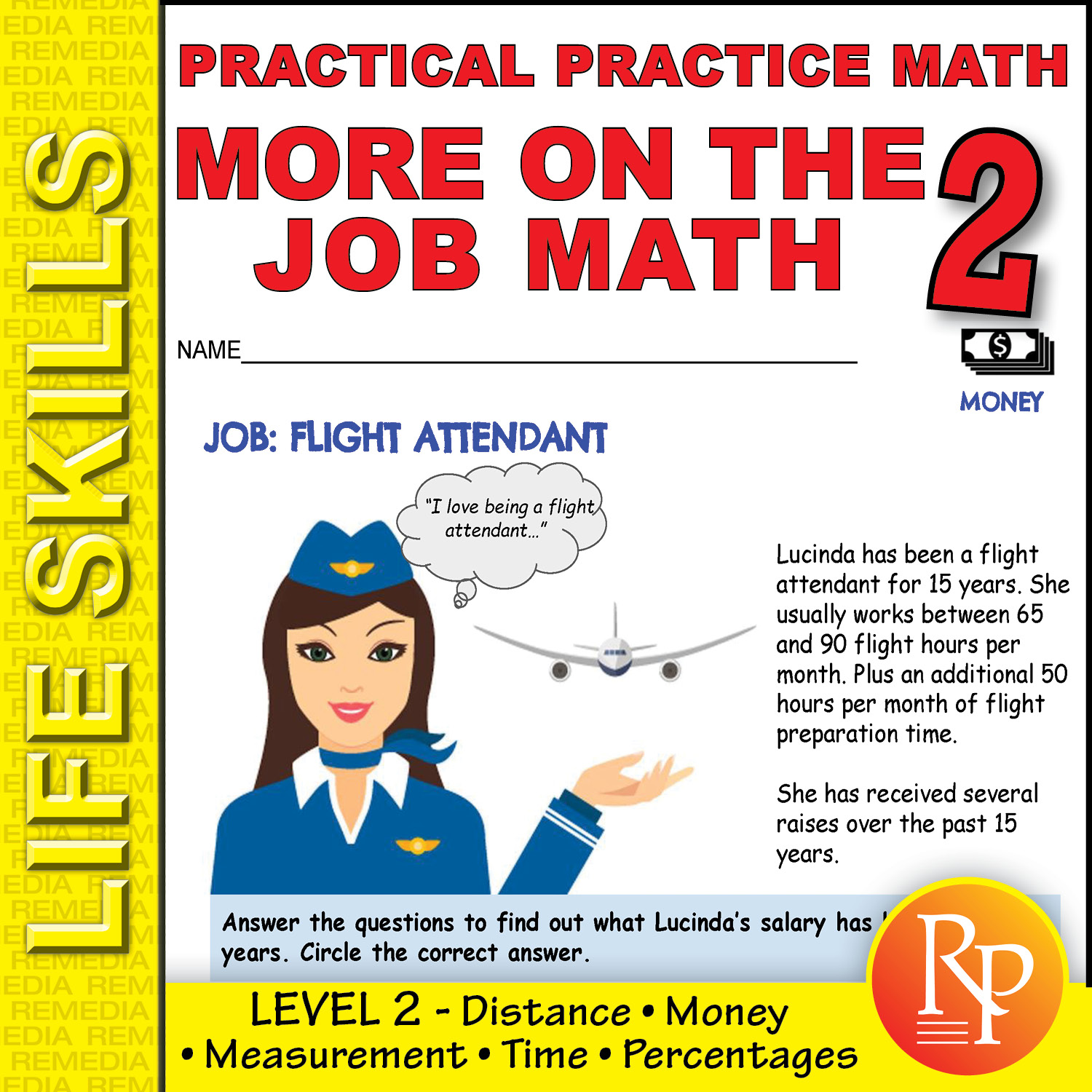 Math, On the Job, Percents, Time, money, life skills, Measurement