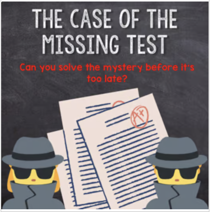 The Case of the Missing Test: Mystery and Team Building