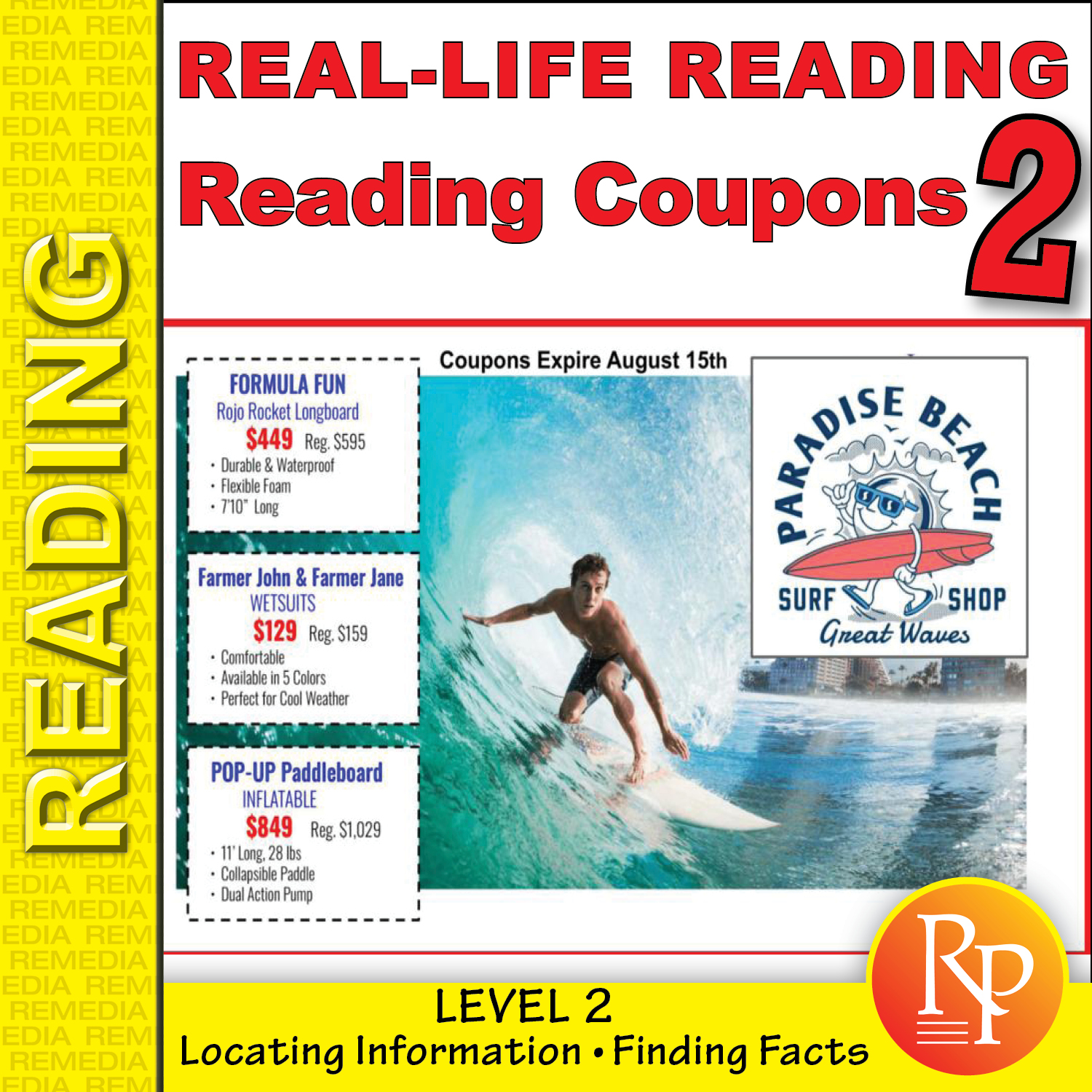 Reading Coupons Level 2: Functional Life Skills - Comprehension Activities