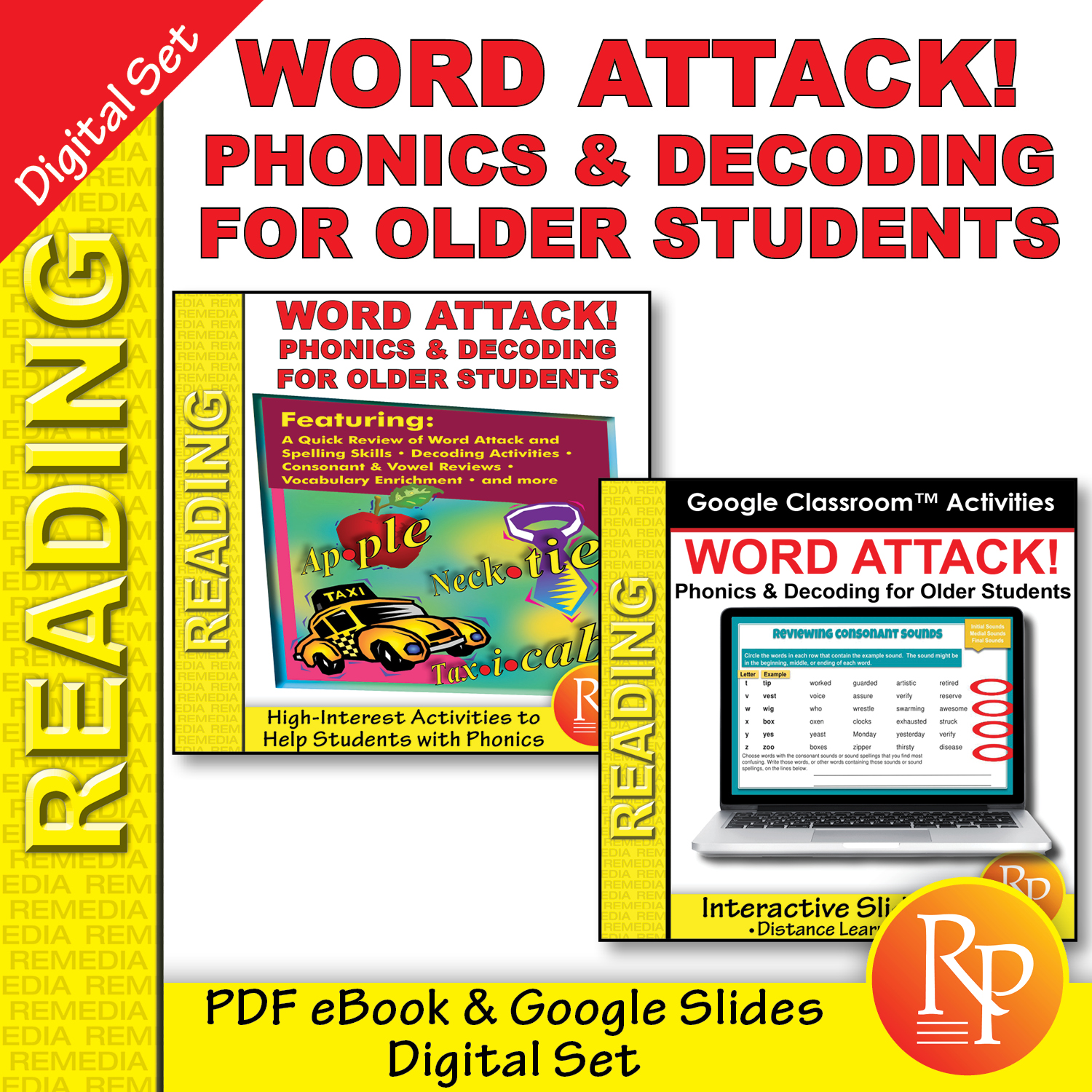 Word Attack Phonics Decoding for Older Students - BUNDLE - Google PDF