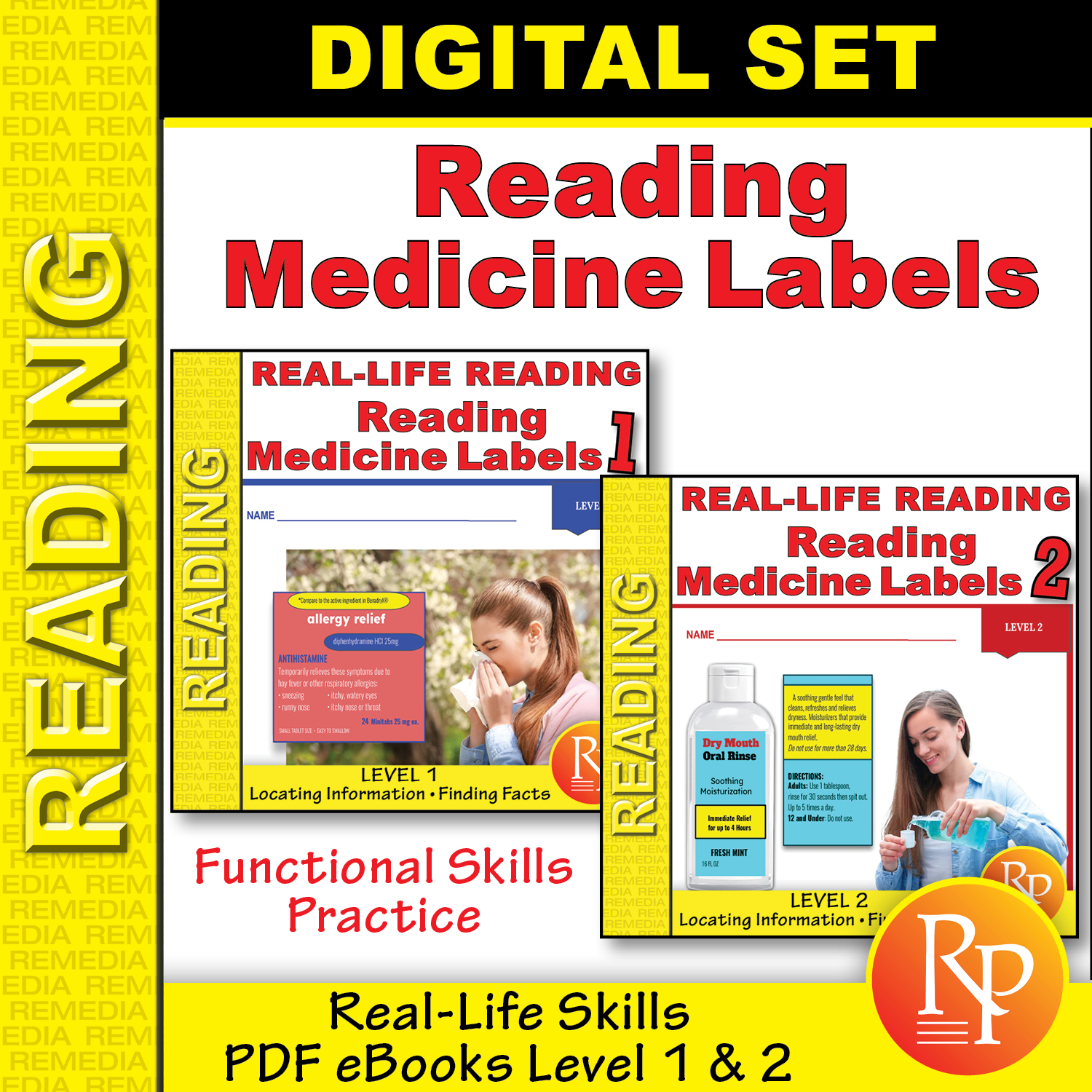 Reading Medicine Labels PDF Set: Everyday Life Skills - Comprehension ...