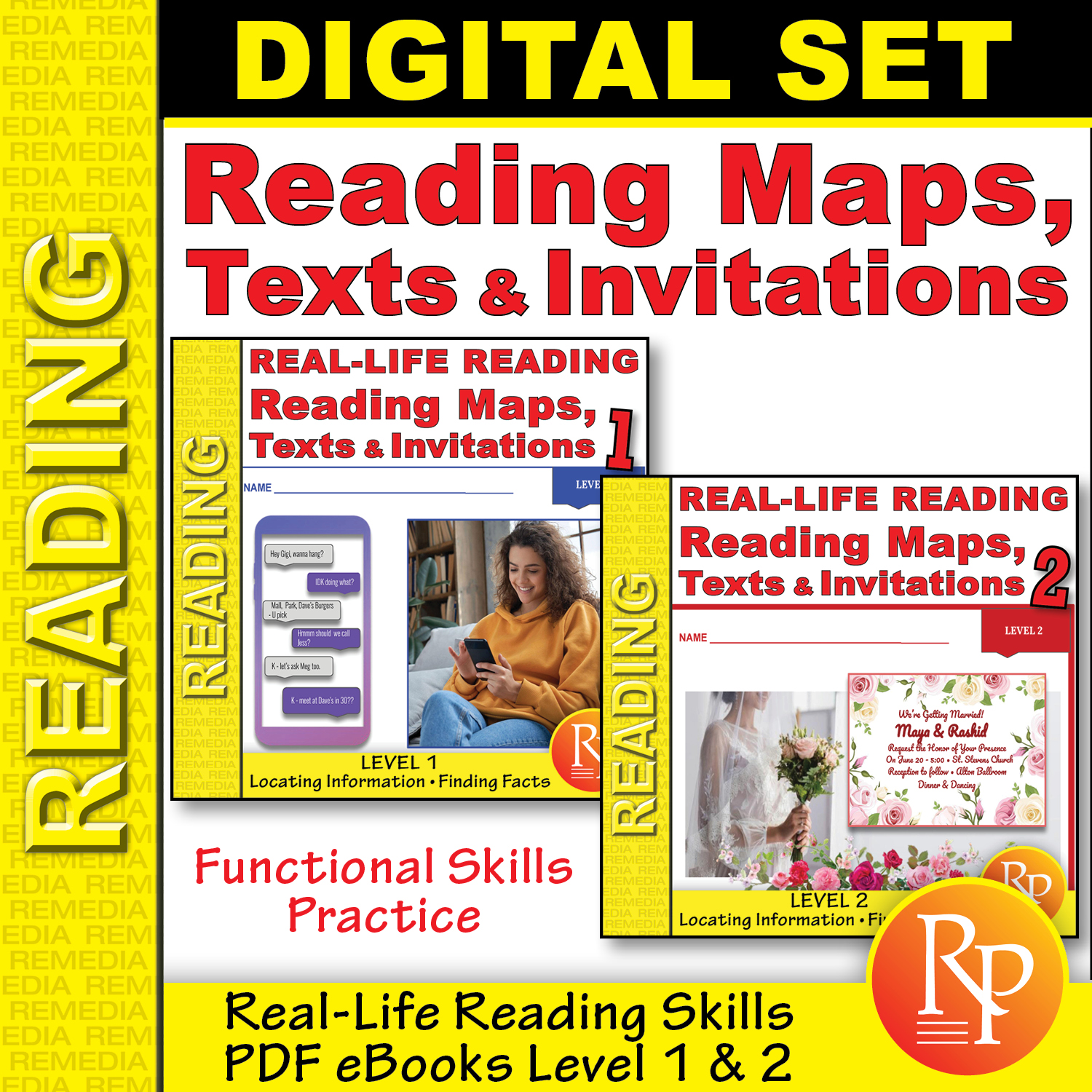 Reading Maps, Texts & Invitations Set: Life Skills - Comprehension ...