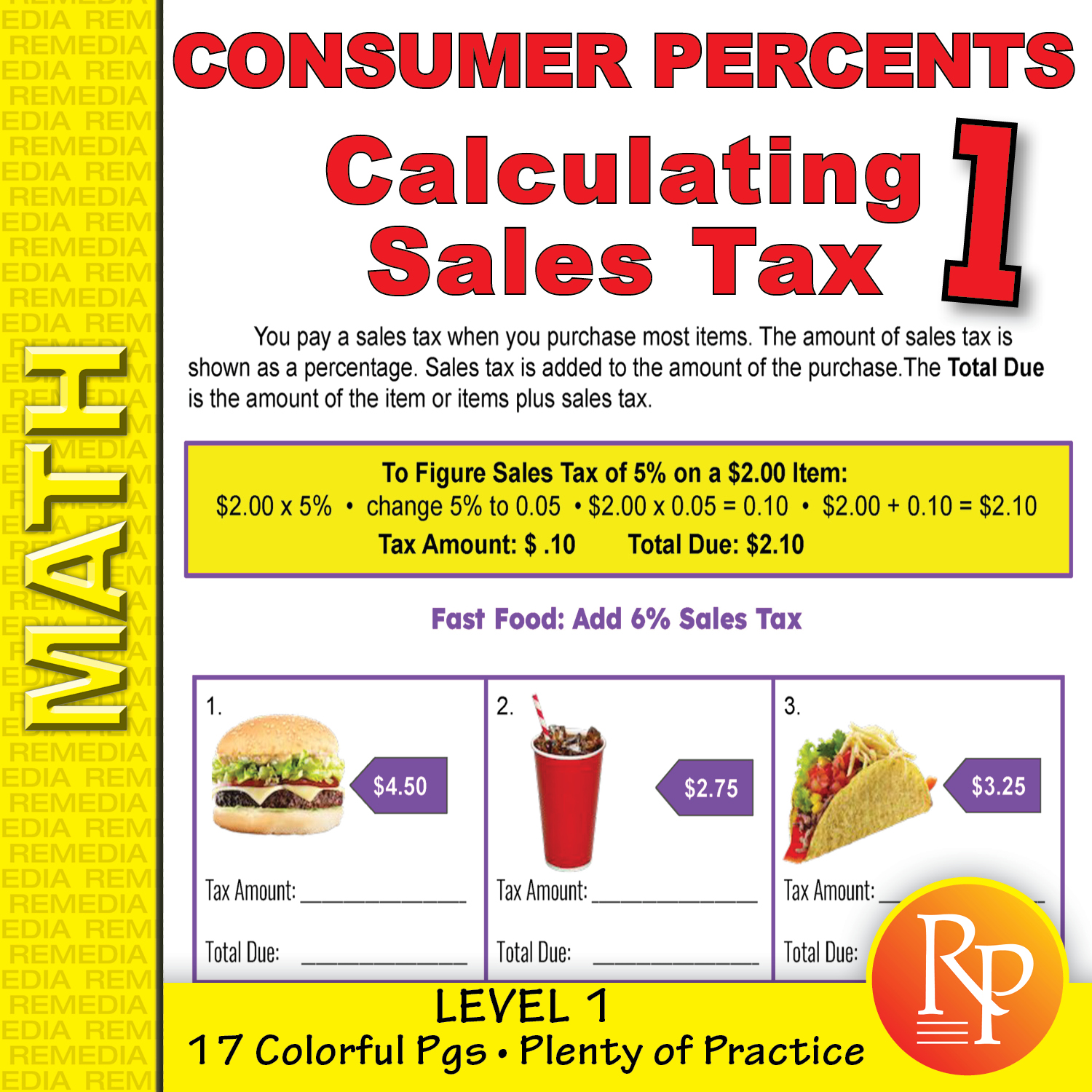 Consumer Percents: Calculating Sales Tax - Level 1