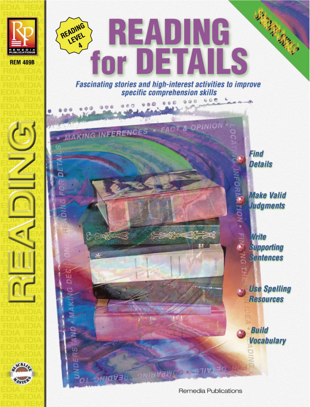 Specific Skills Series: Reading for Details (Reading Level 4)