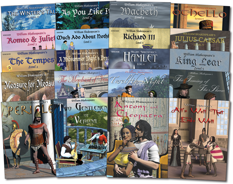 Easy Reading Shakespeare: Reading Level 2-5 (20-Book Set)