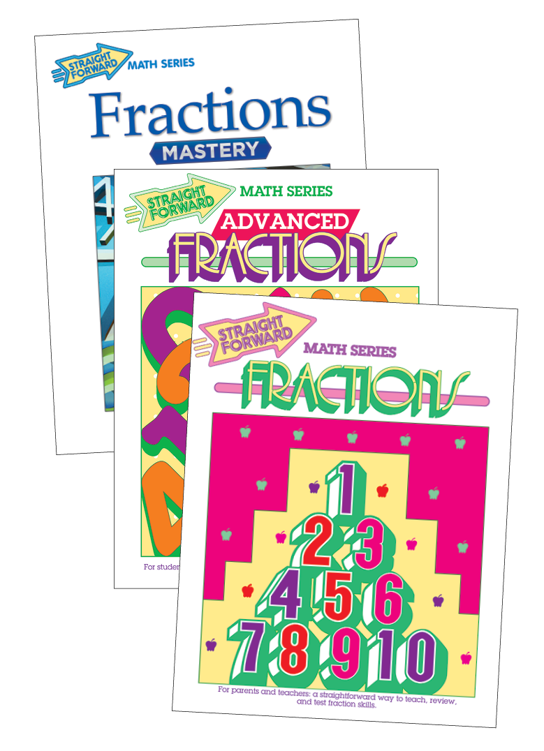 Fractions: Straight Forward Math (3-Book Set)