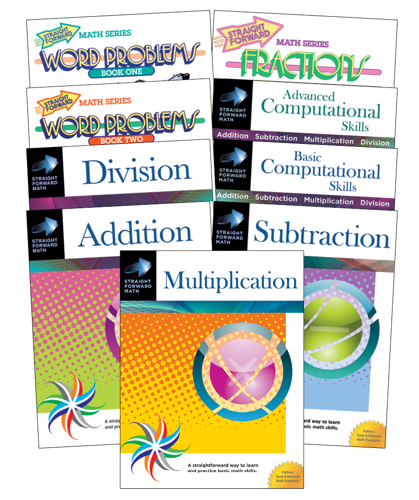 Straight Forward Math Series: Beginning Level (9-Book Set)